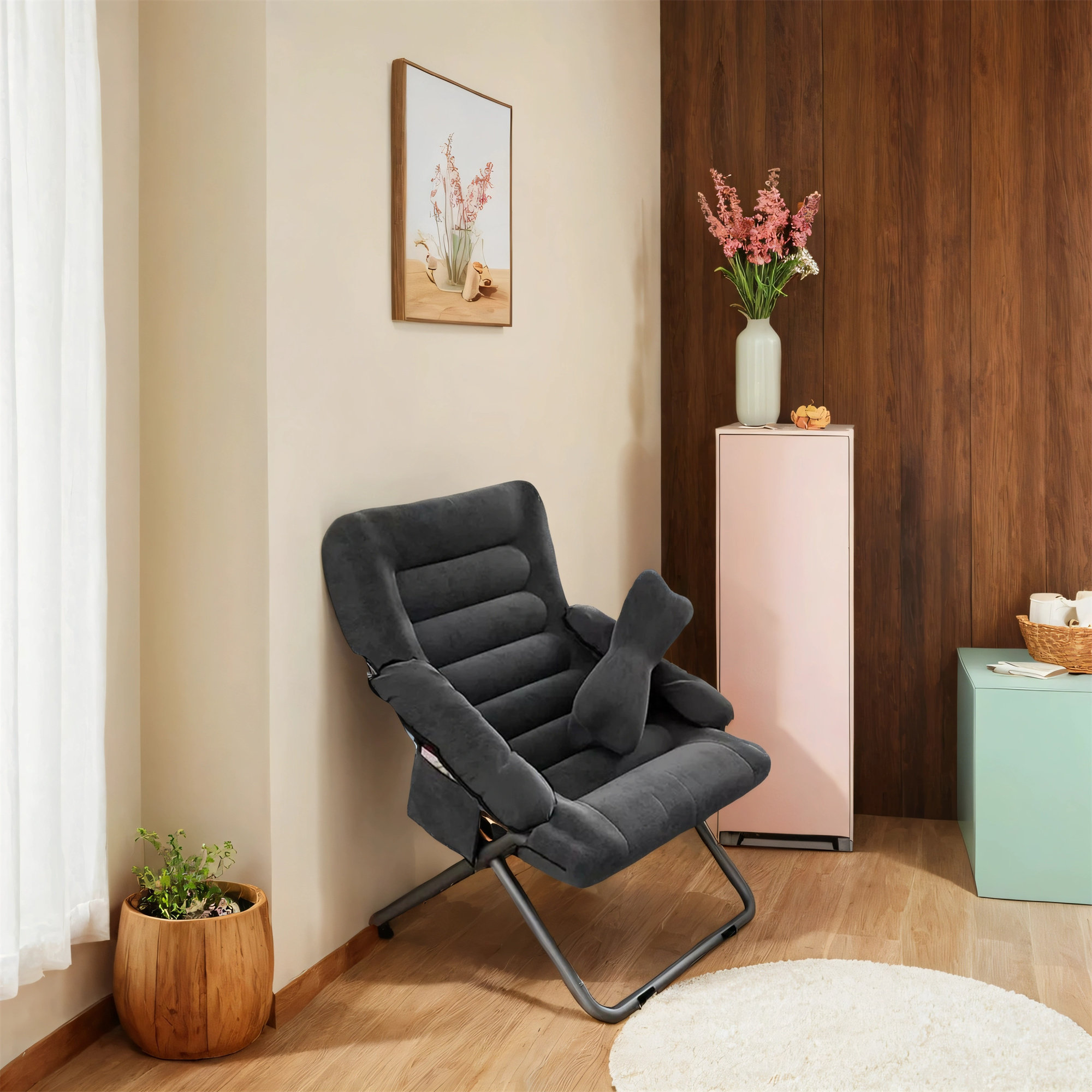 Latitude Run® Adjustable-back Folding Lounge Chair - Wayfair Canada