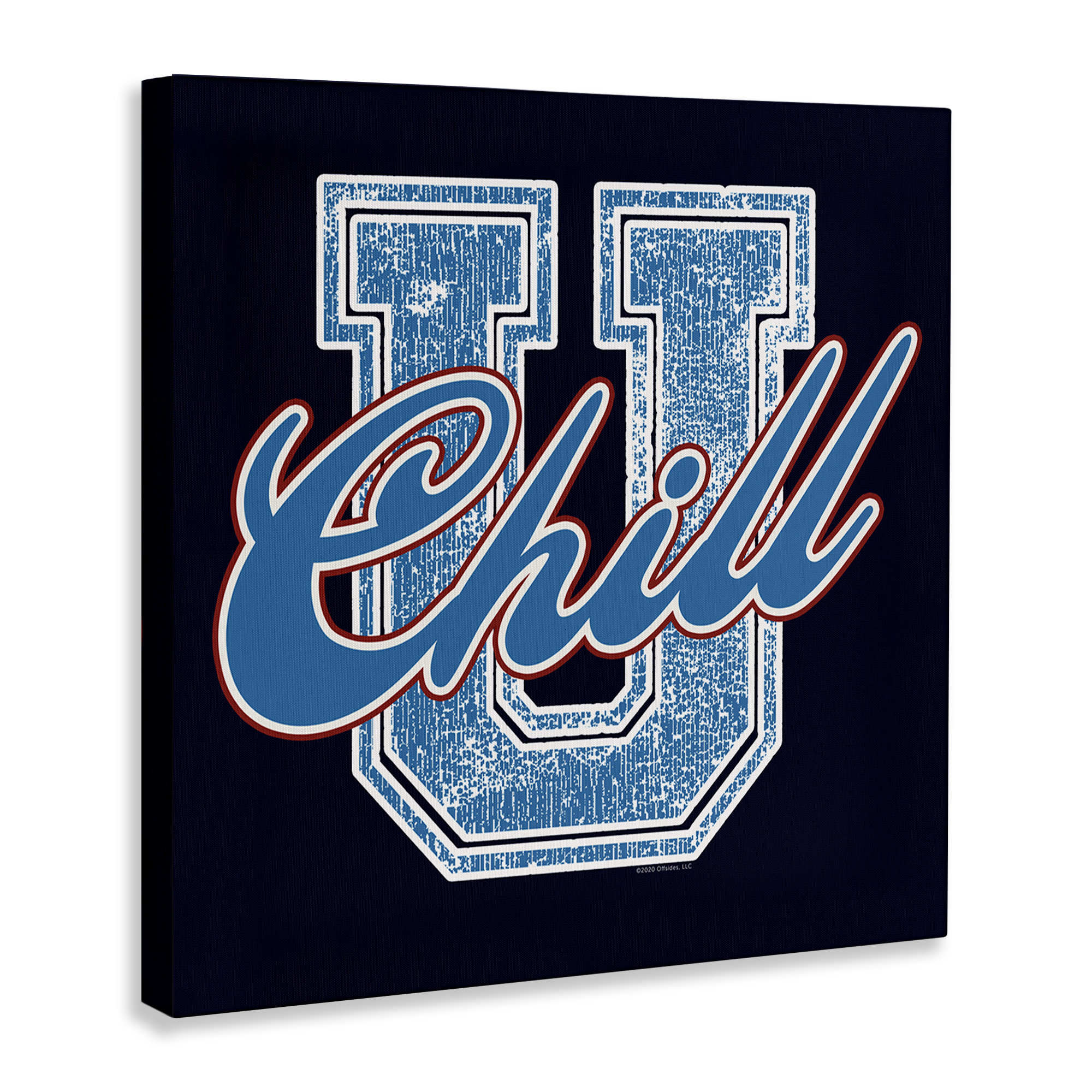 Hokku Designs Chill U Varsity Style Canvas Wall Art by Higher Learning ...