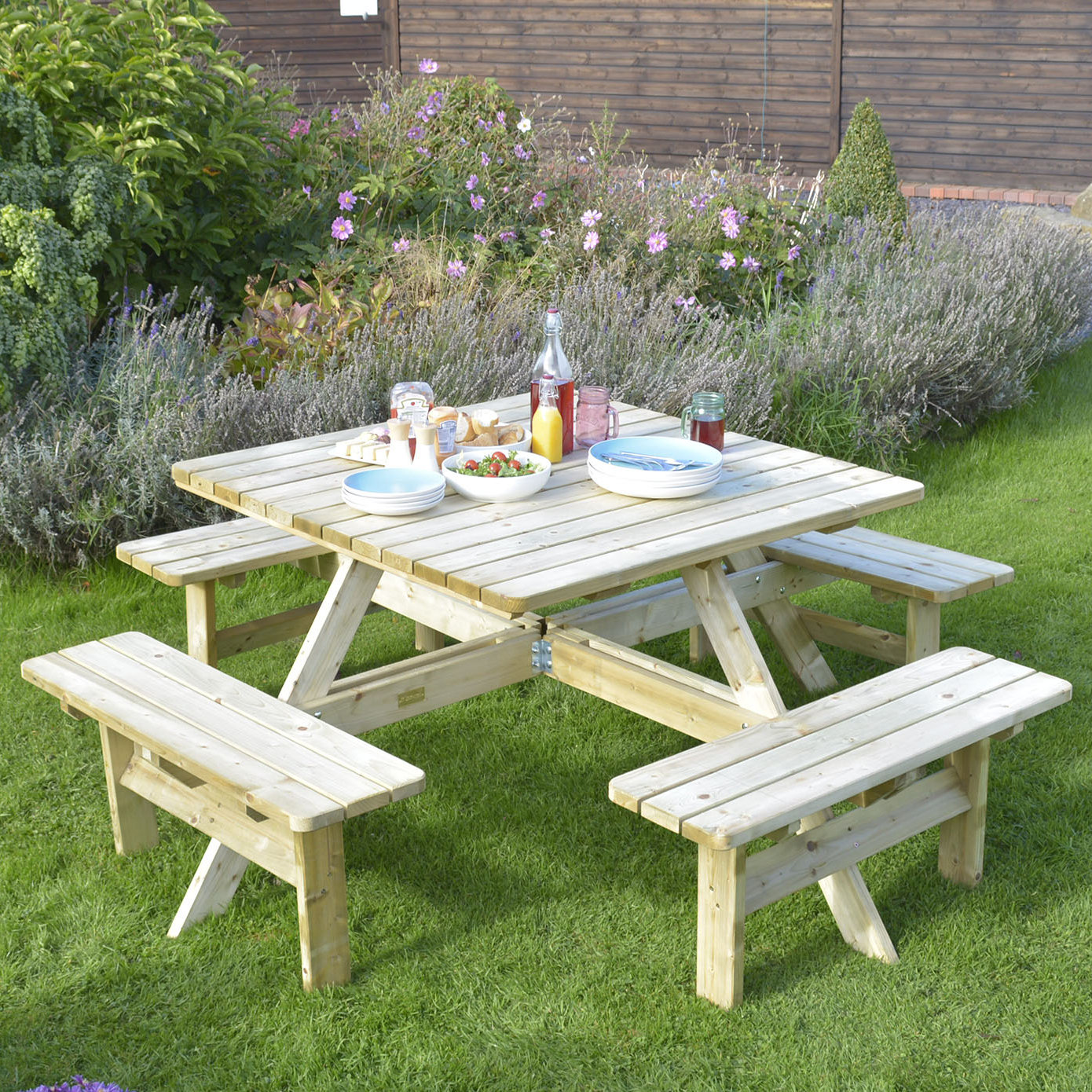 Rowlinson Square Picnic Table & Reviews | Wayfair.co.uk