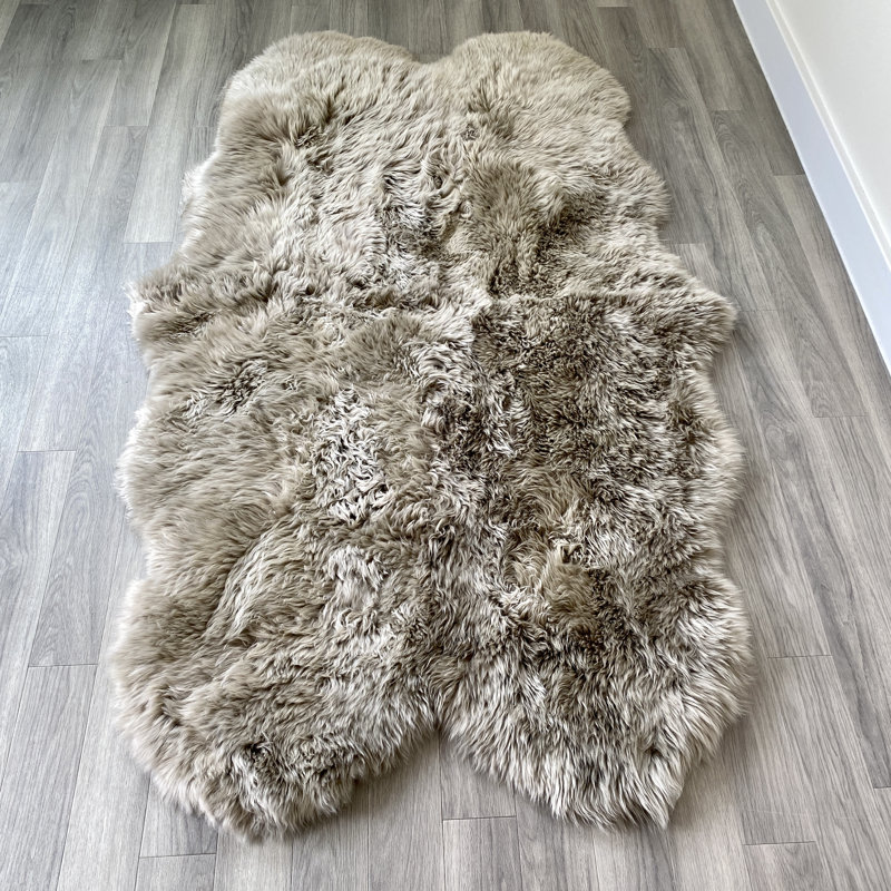 Canora Grey Clamart Mink Coloured Sheepskin Rug | Wayfair.co.uk