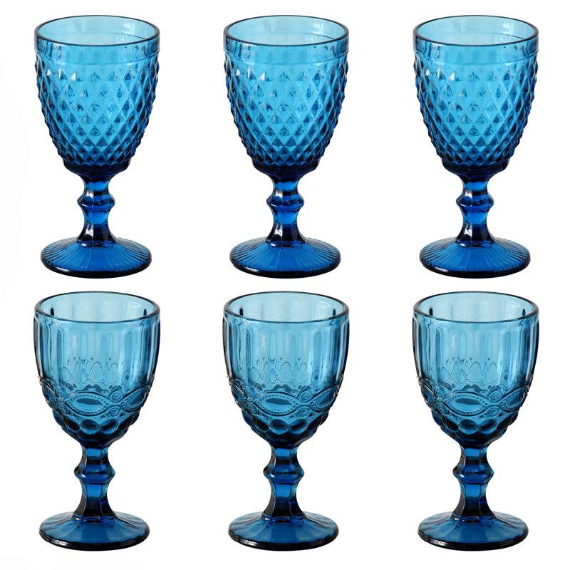 Bungalow Rose 10 Ounce Glass Goblet Set & Reviews | Wayfair