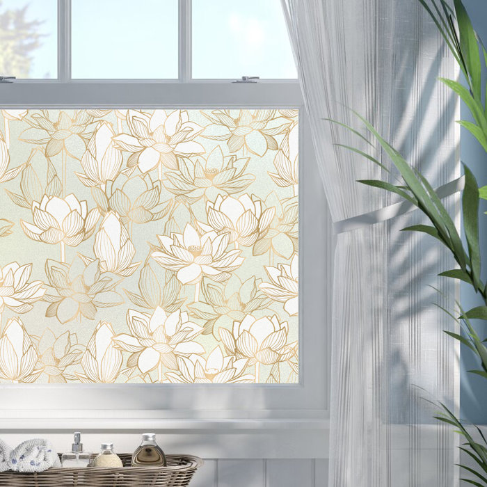 Bungalow Rose Plants & Flowers Window Decal | Wayfair
