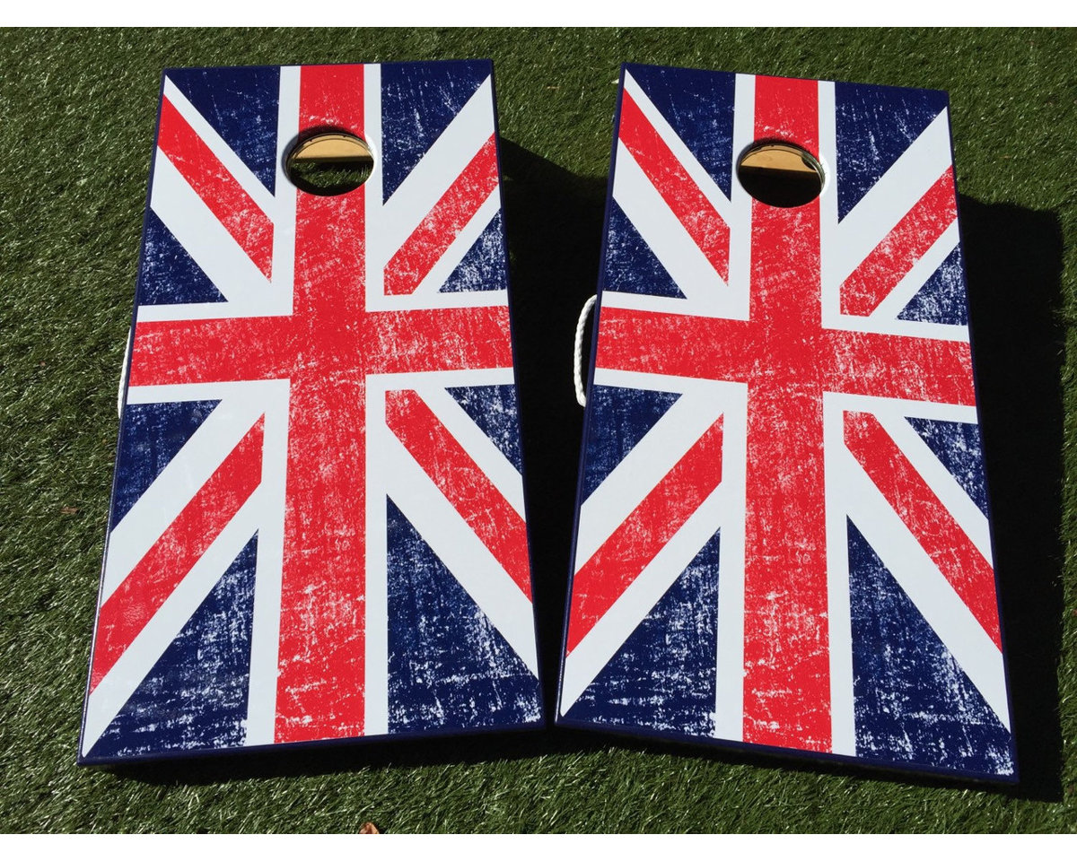 West Georgia Cornhole UK British Flag 10 Piece Cornhole Set | Wayfair
