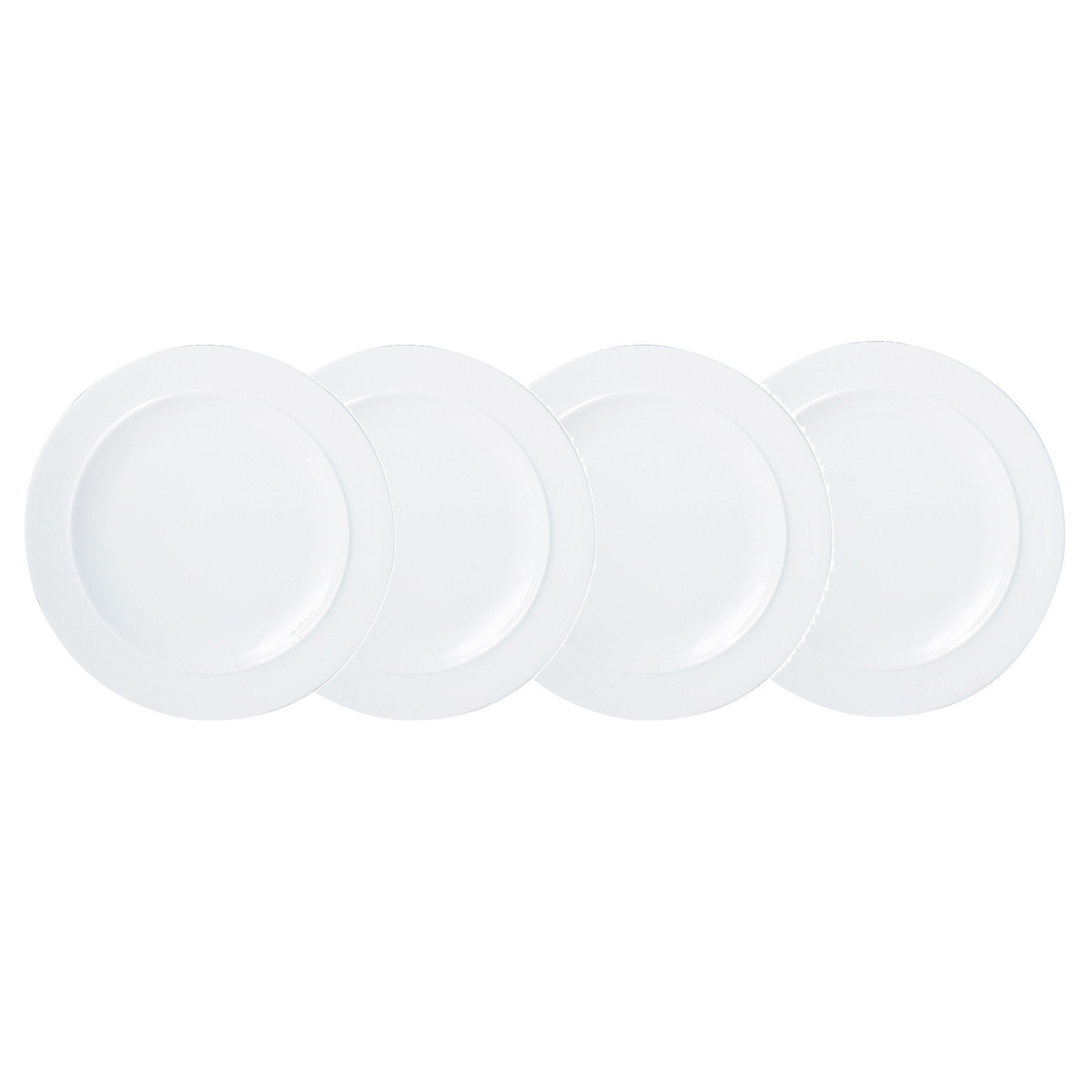 Denby White Set Of 4 Dinner Plates | Perigold