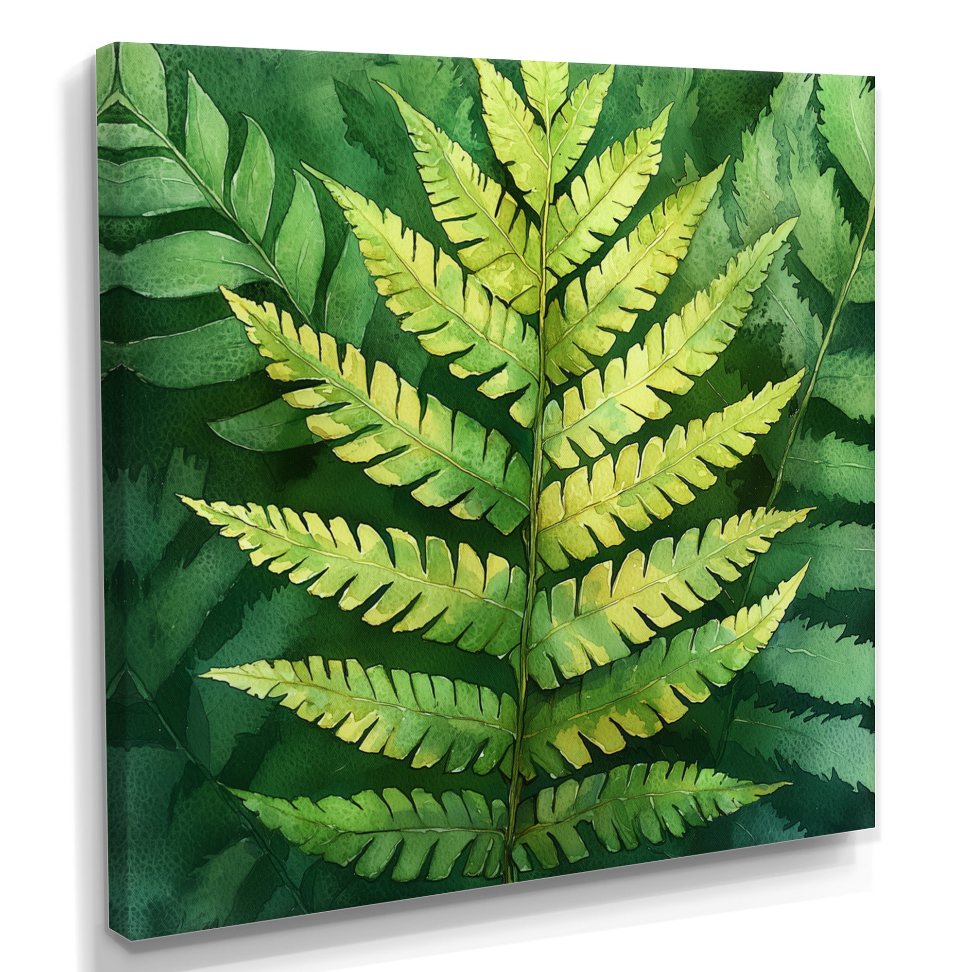 August Grove® Dorree Fern Collage Of The Forest I - Ferns Large Wall ...