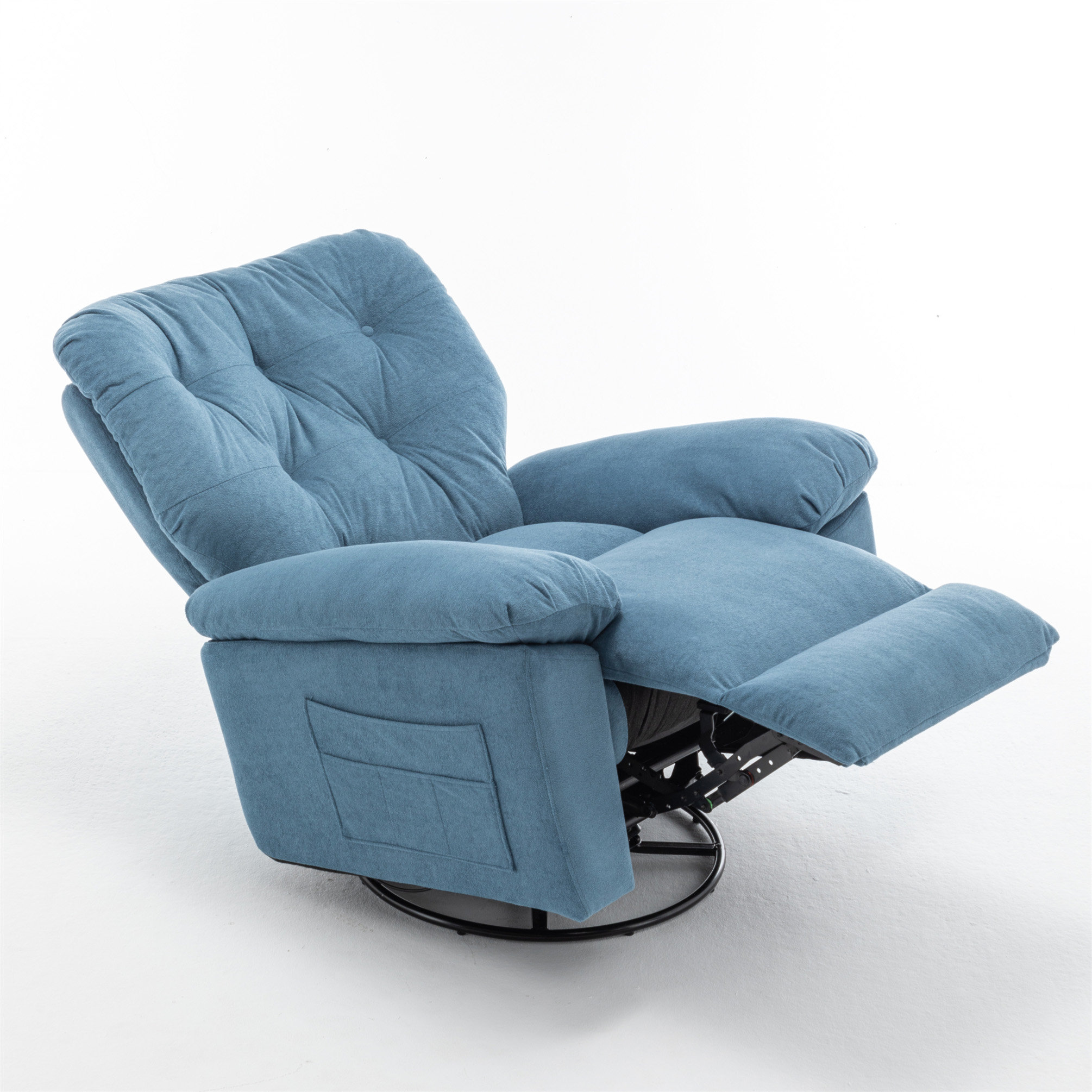 Latitude Run® Relaxing Recliner Chair,Soft Artificial Fleece ...