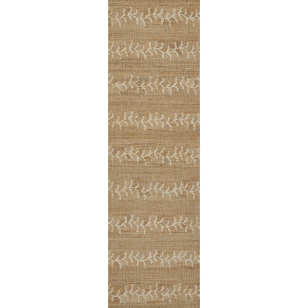 Erin Gates by Momeni Orchard Vine Stripe Jute and Wool Hand Woven Ivory ...