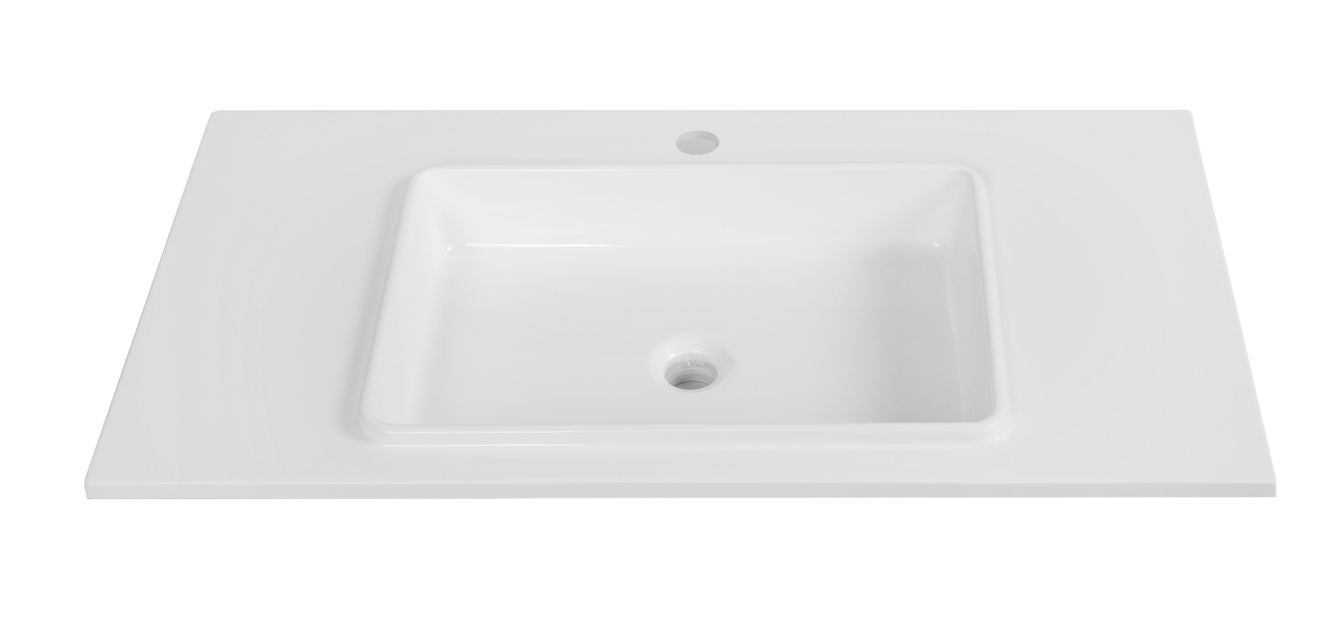 Streamline Bath 35.4" Solid Surface Resin Streamline Vanity Top ...