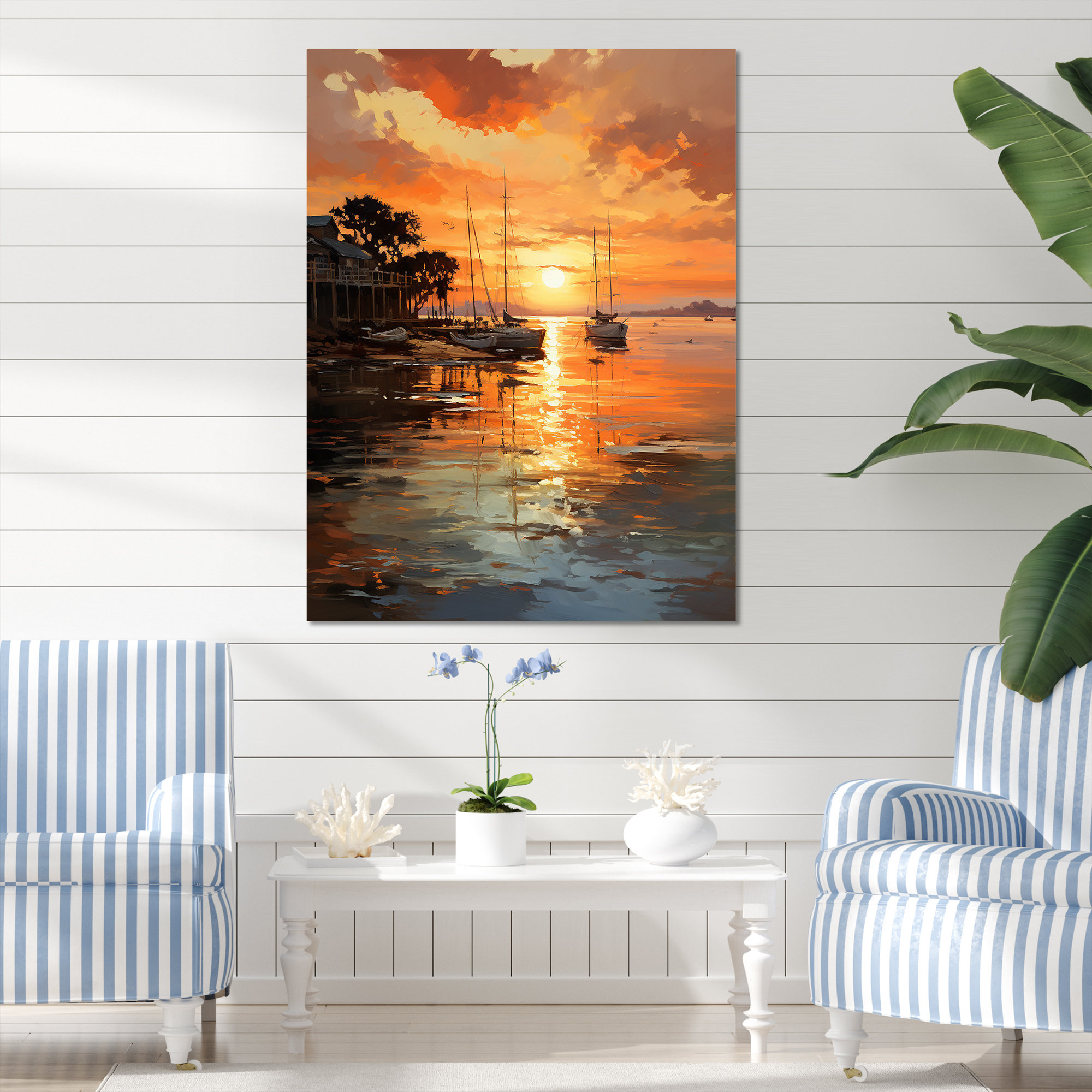 Breakwater Bay Swinyer Pier And Dock Pier III Framed On Canvas Print ...
