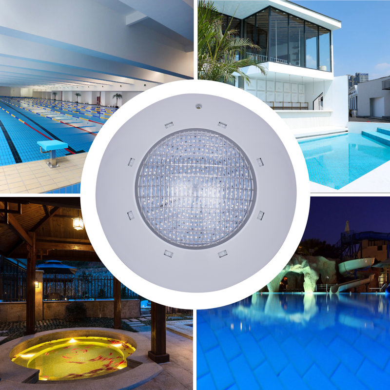 JOYDING 11" Waterproof RGB Led Pool Light 7-Color Underwater Light W ...