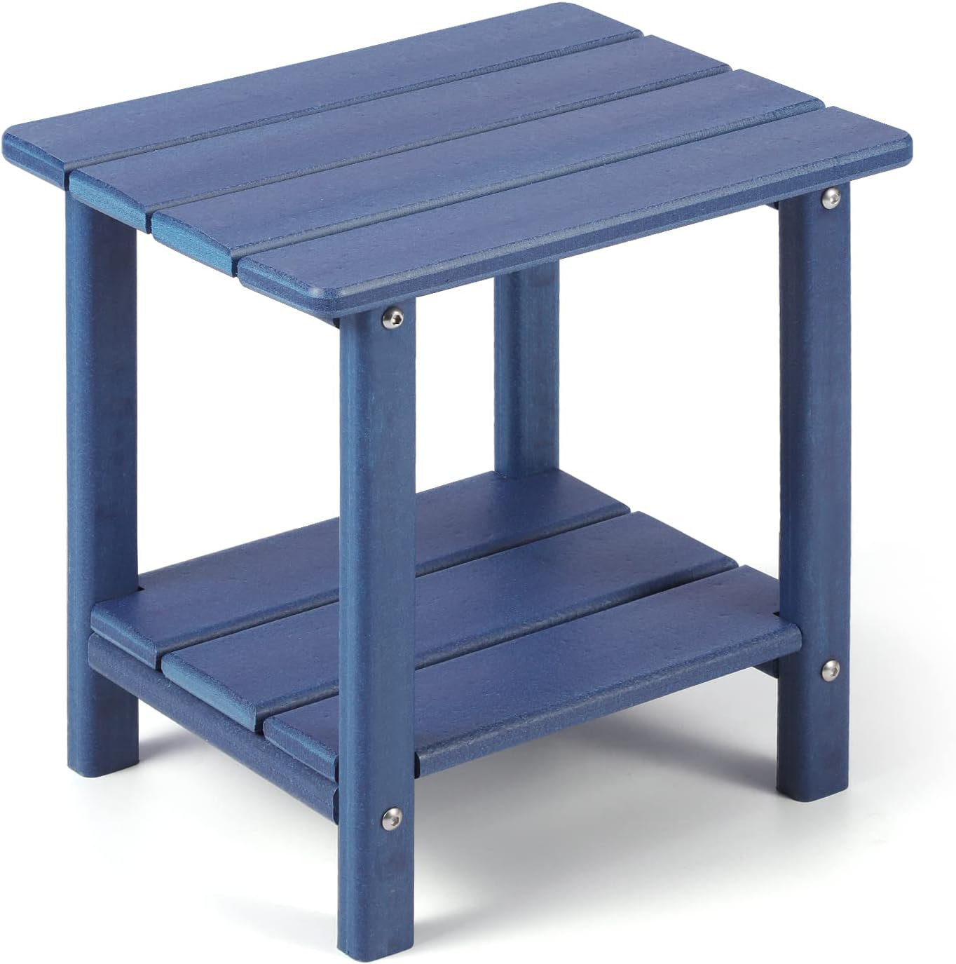 Red Barrel Studio® Side Table, 2-Tier Sturdy Patio End Table Weather ...