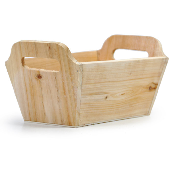 August Grove® Solid Wood Basket | Wayfair