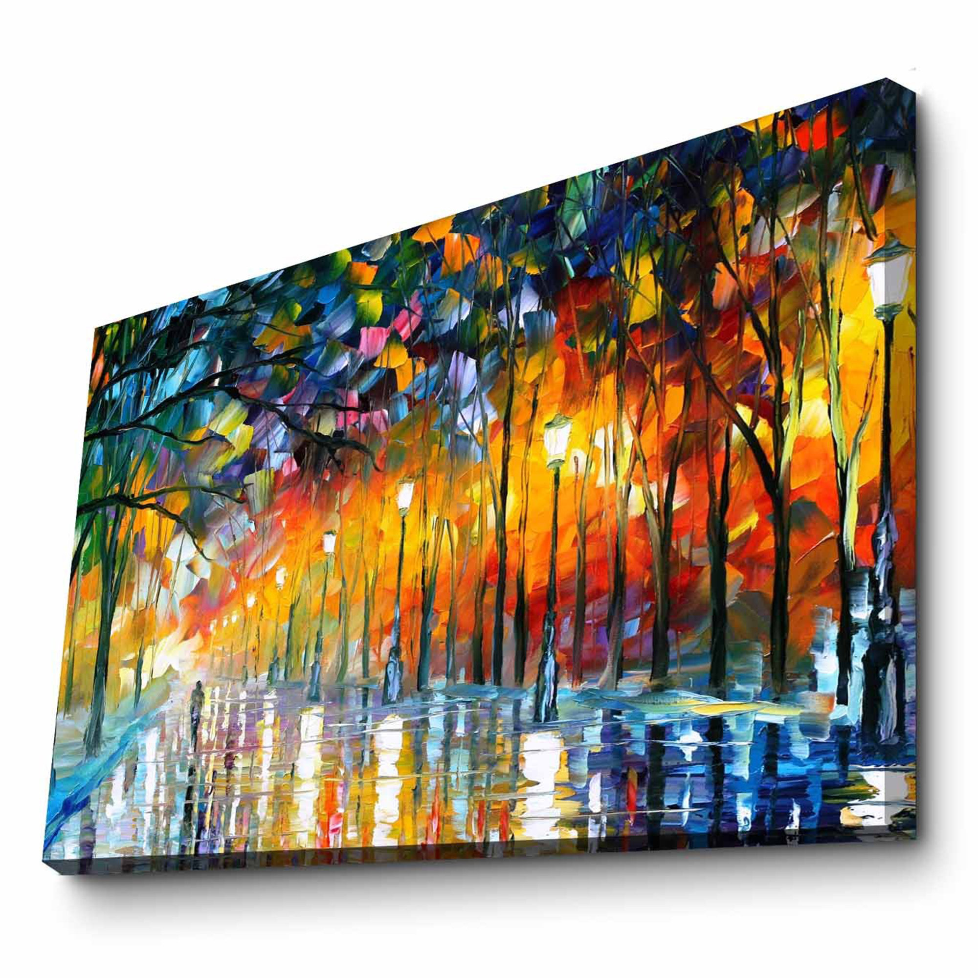 Red Barrel Studio® Misty Mood In The Park Leonid Afremov On Suede ...