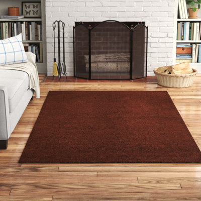 Winston Porter Renesha Chocolate Brown Area Rug & Reviews | Wayfair