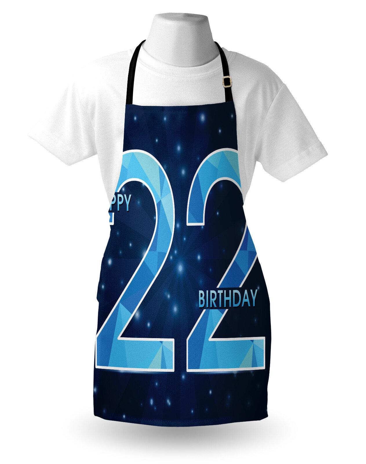The Party Aisle™ Blue Apron Unisex, Happy Polygon Star, Adult Size ...