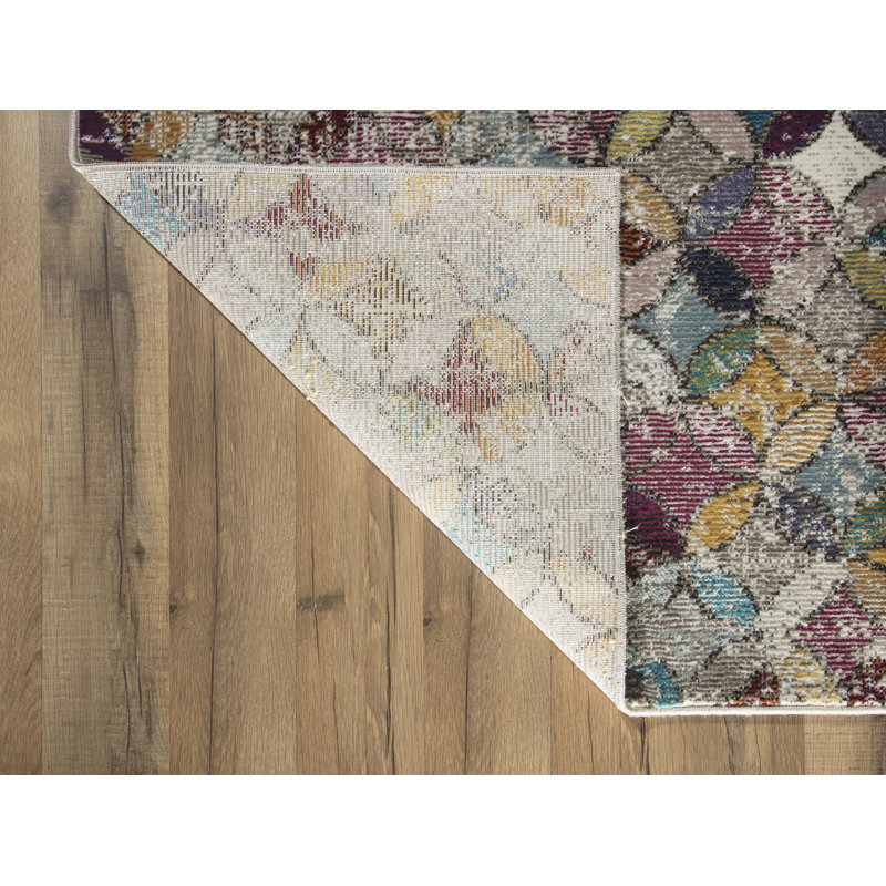 Langley Street Areli Grey/Yellow/Red/Teal Rug & Reviews | Wayfair.co.uk
