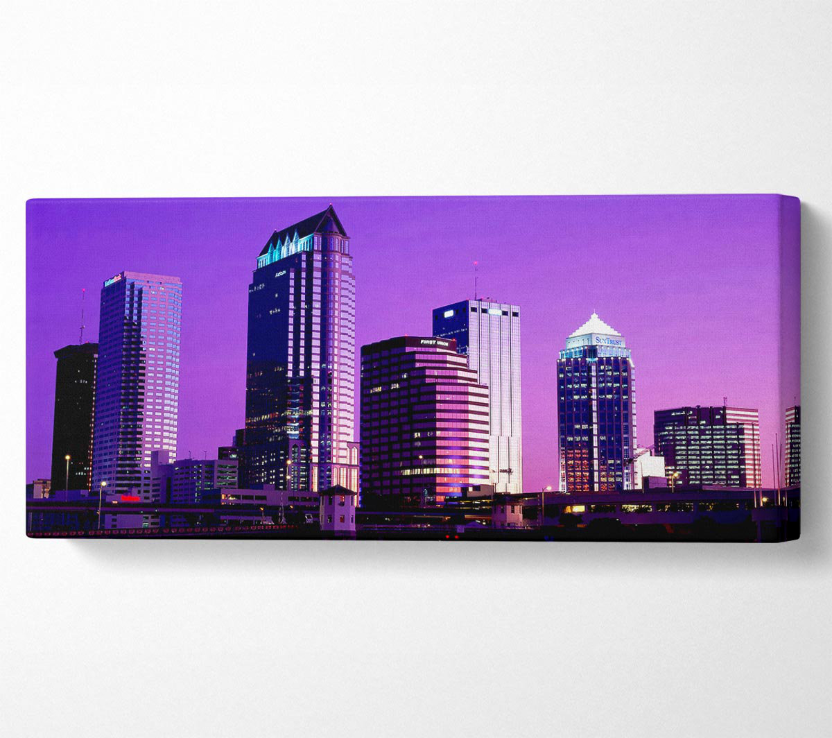 Ebern Designs Miami Purple Nights - Wrapped Canvas Art Prints | Wayfair ...
