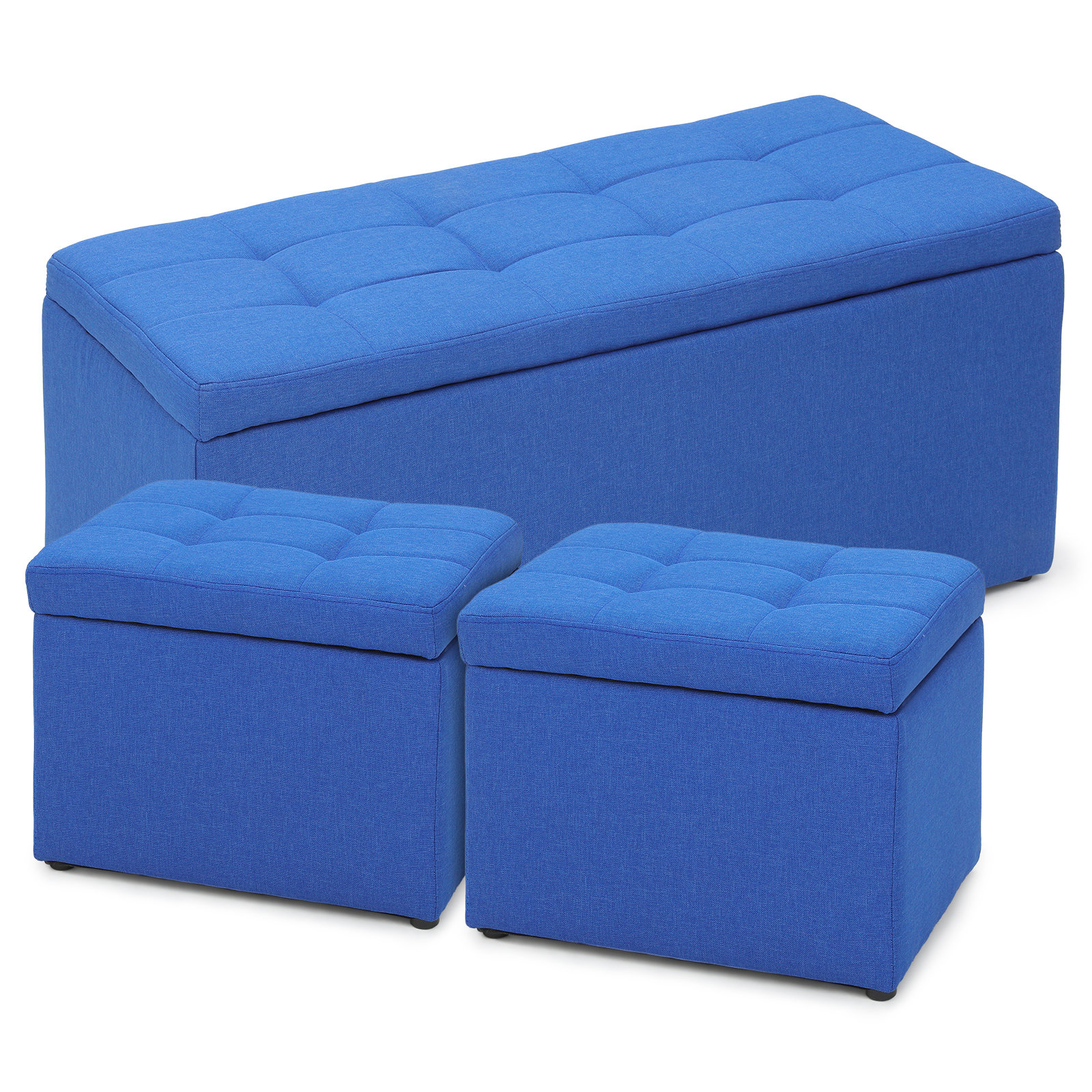 Winston Porter Krokowski Faux Leather Flip Top Storage Bench ...