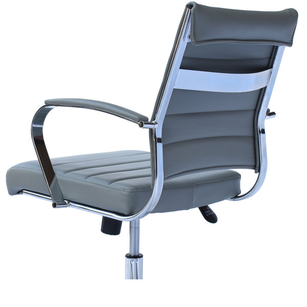 Ebern Designs Celadon Mid Back Ribbed Ergonomic Conference Chair ...