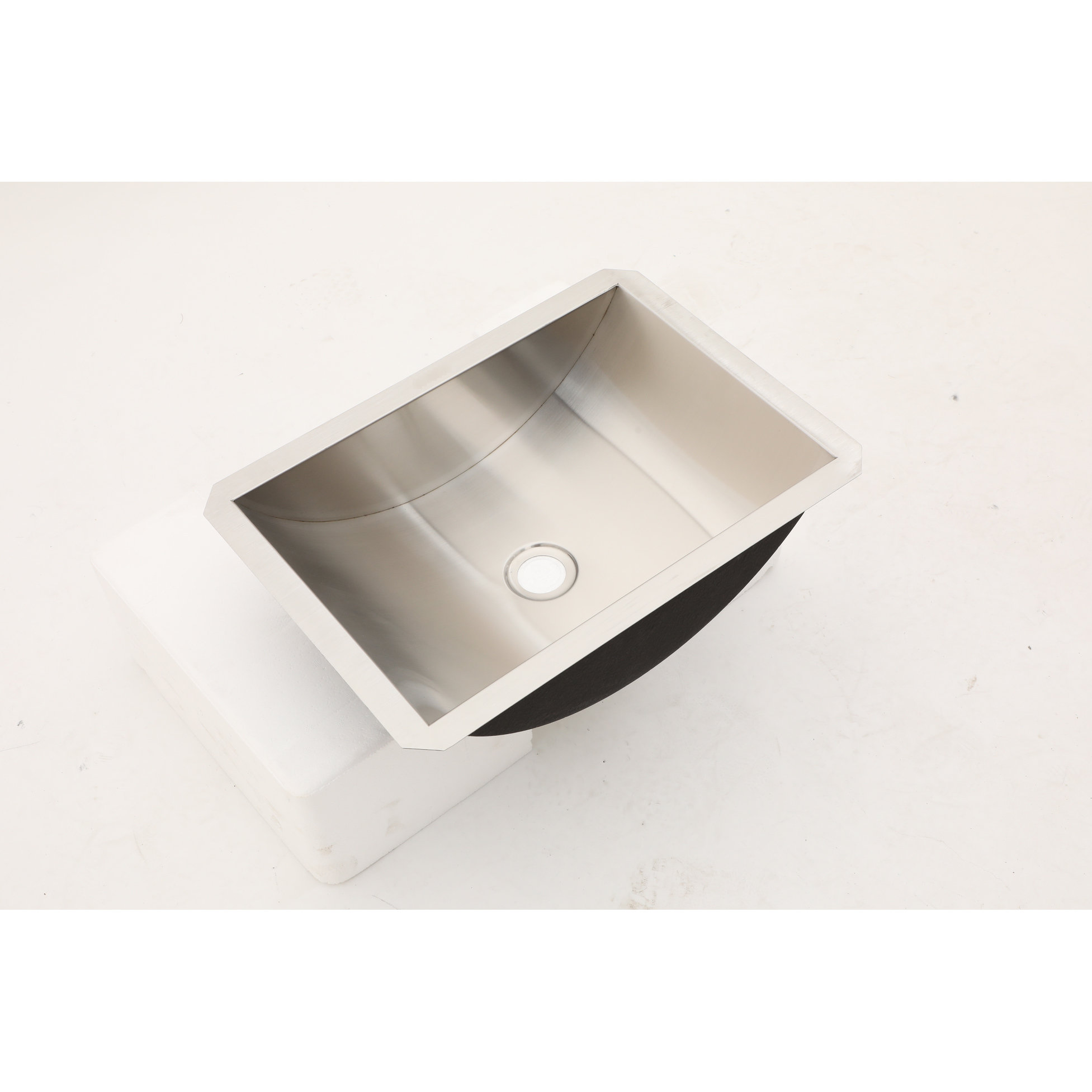 Hokku Designs 18"X13" Brushed Nickel Stainless Steel Undermount ...