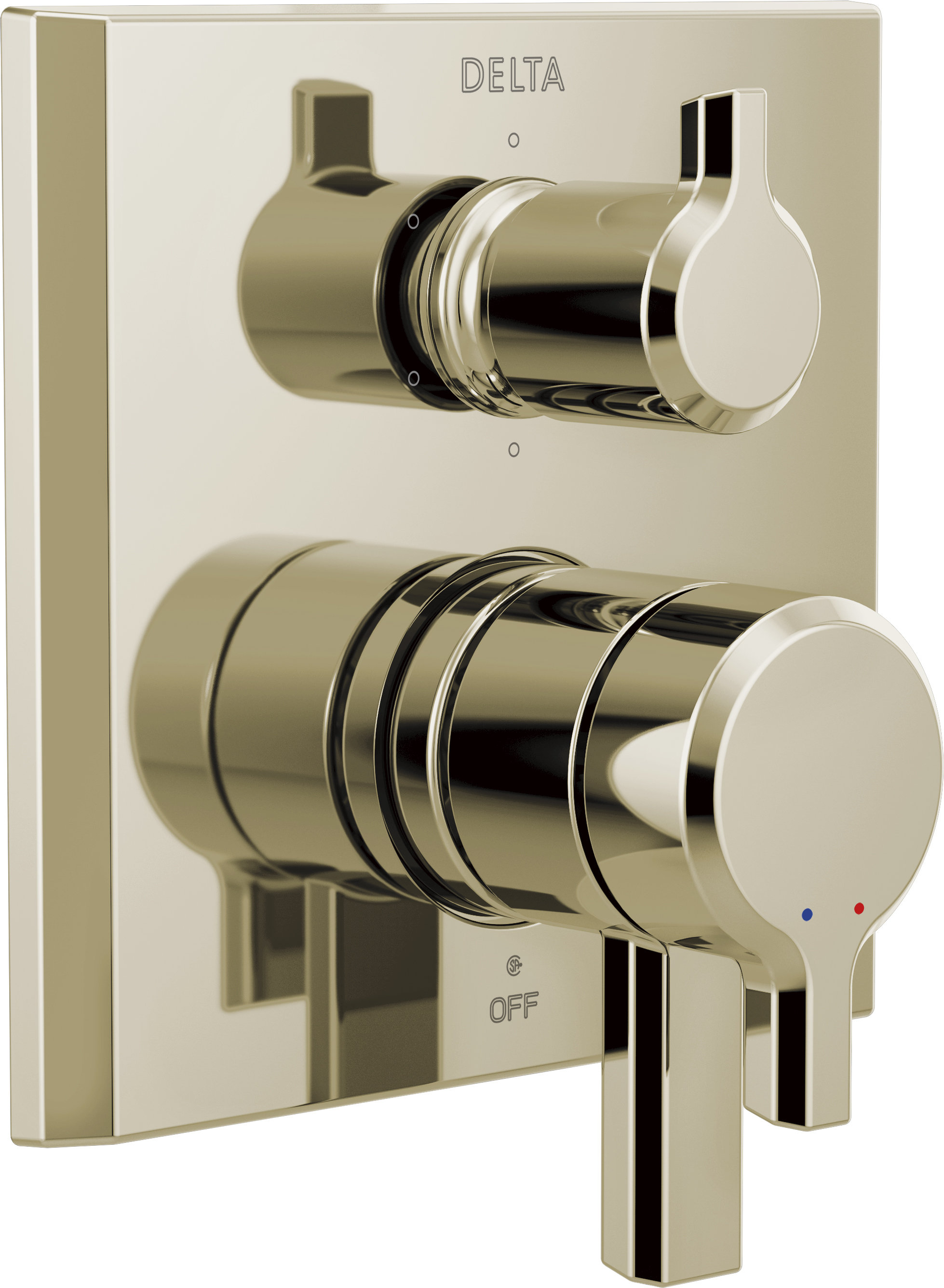 Delta Pivotal 2-Handle Monitor Faucet Trim with 6-Setting Diverter ...