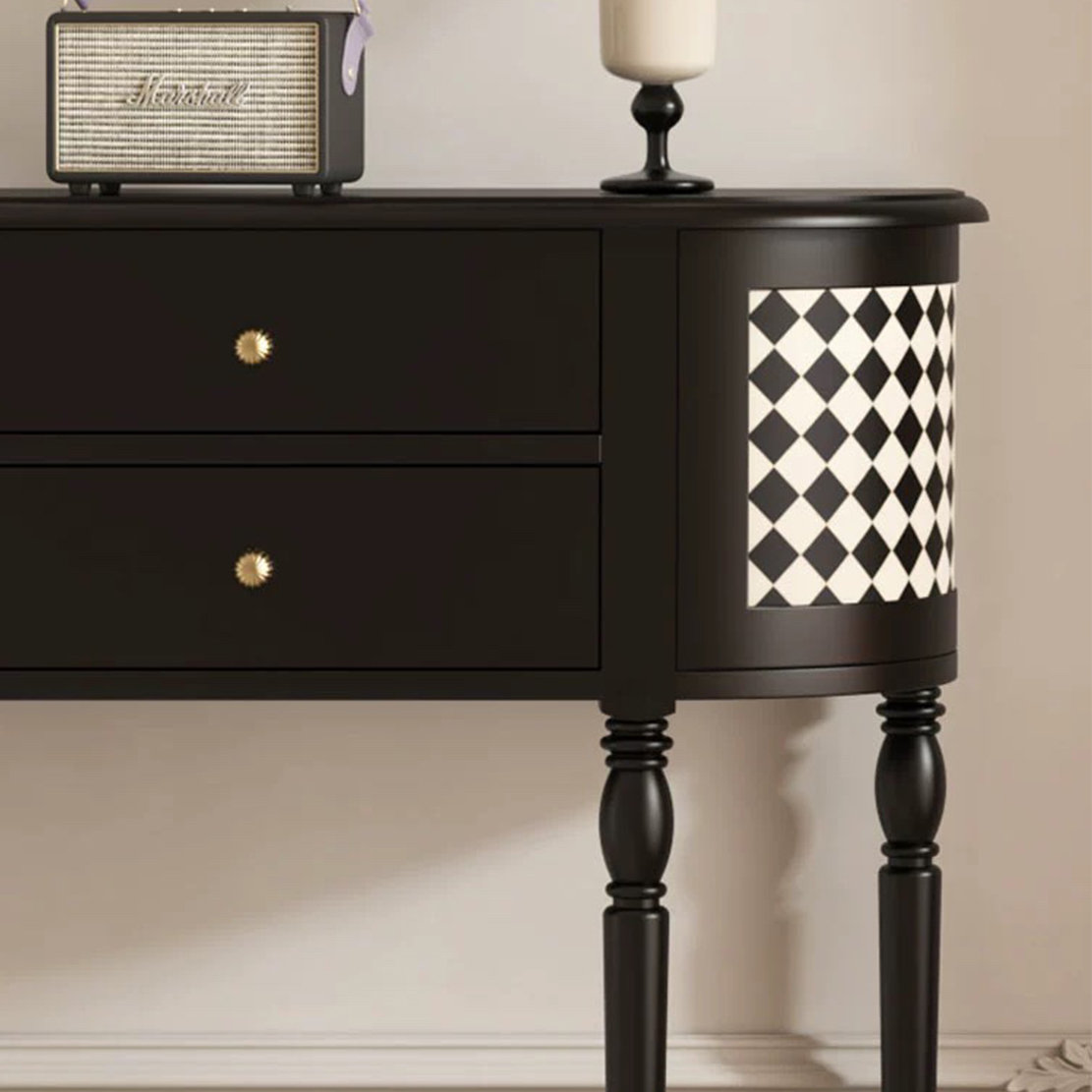 Liu's ink furniture Modern Semi-Circular Console Table | Wayfair