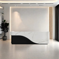 Black Reception Desks & Suites You'll Love | Wayfair