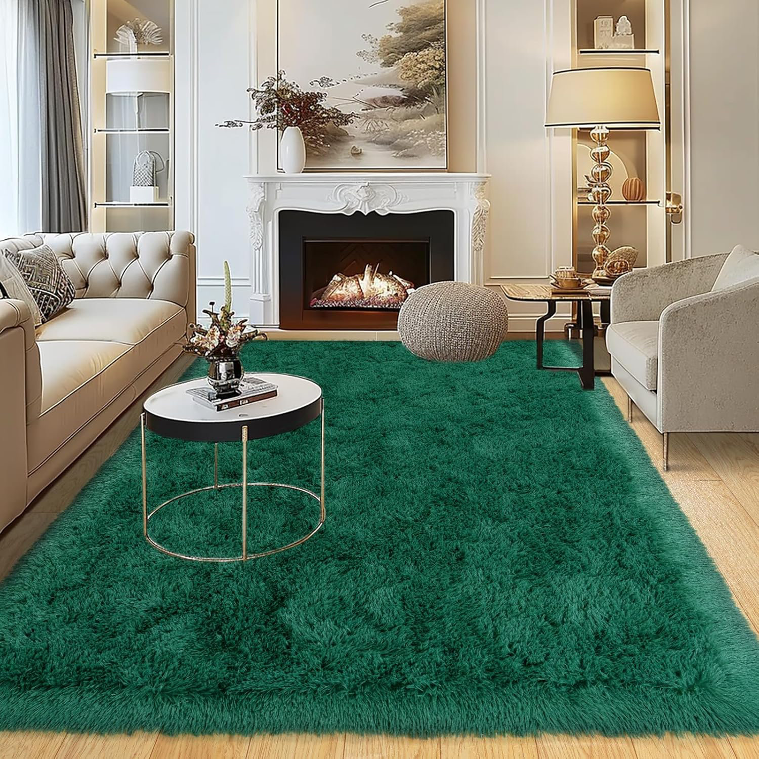 Everly Quinn 8X10 Area Rugs For Living Room, Plush Fluffy Shaggy Fuzzy ...