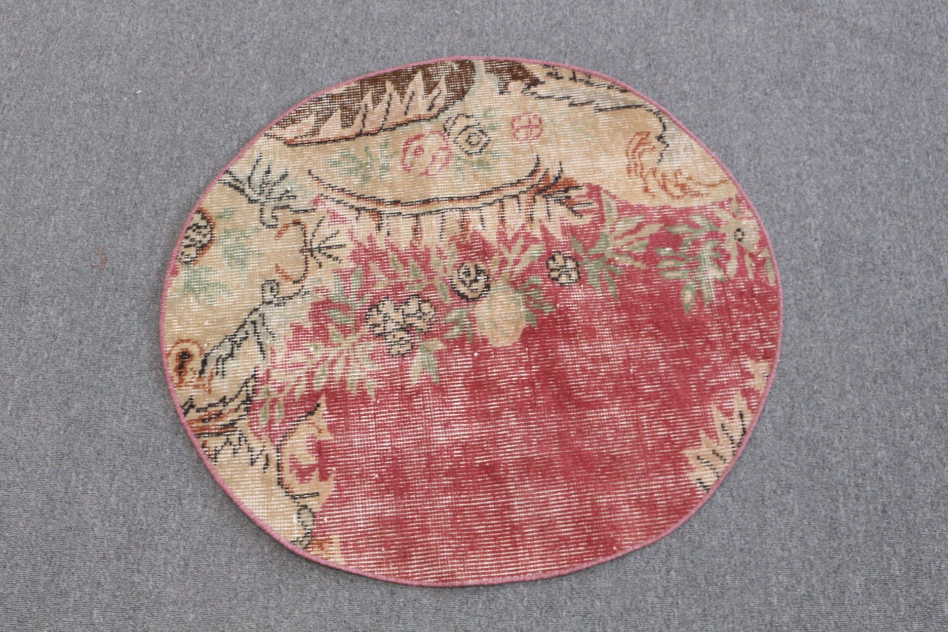 Bungalow Rose Experience The Stunning Beauty Antique Turkish Round Mat ...