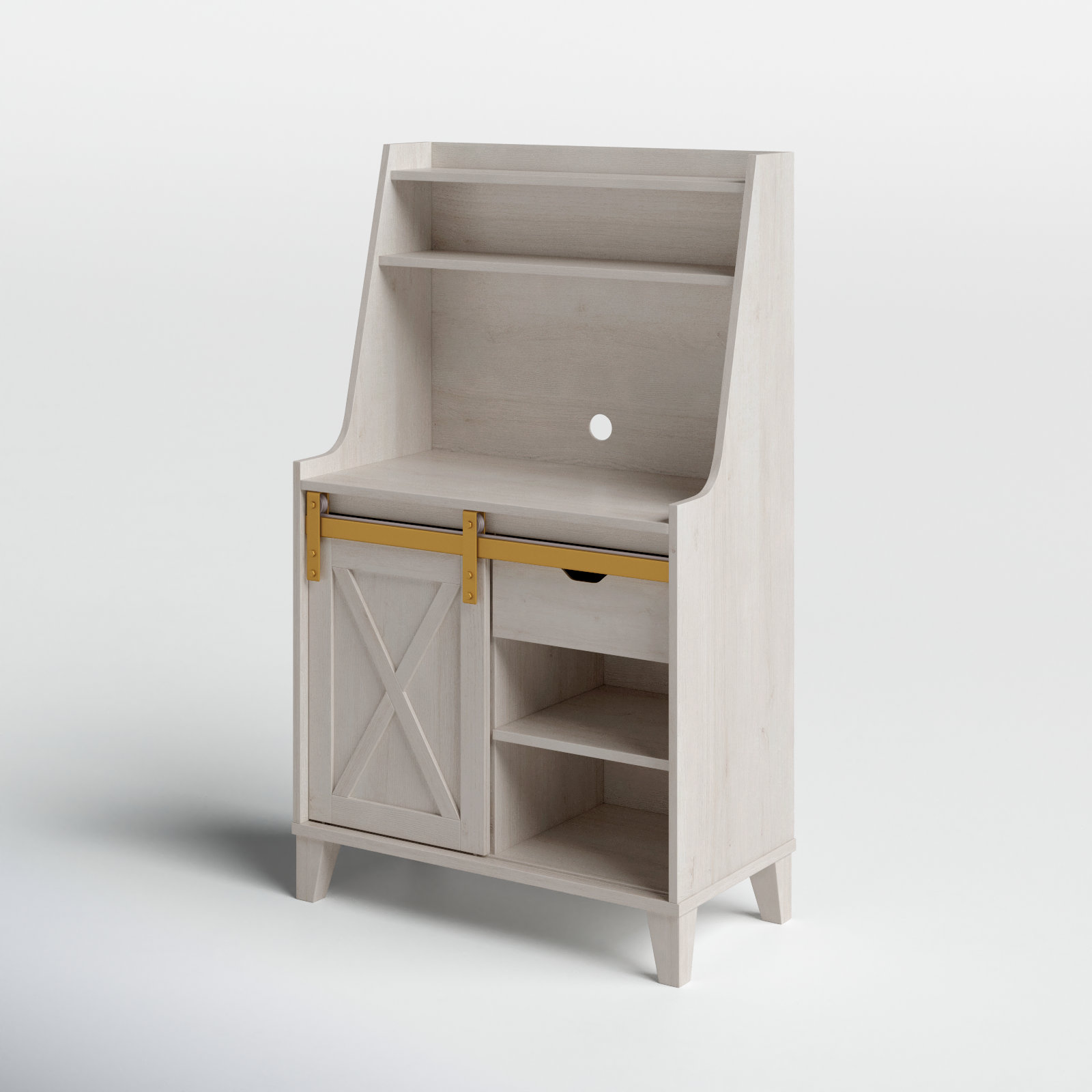 Laurel Foundry Modern Farmhouse® 31.25" Wood tandard Baker's Rack with ...