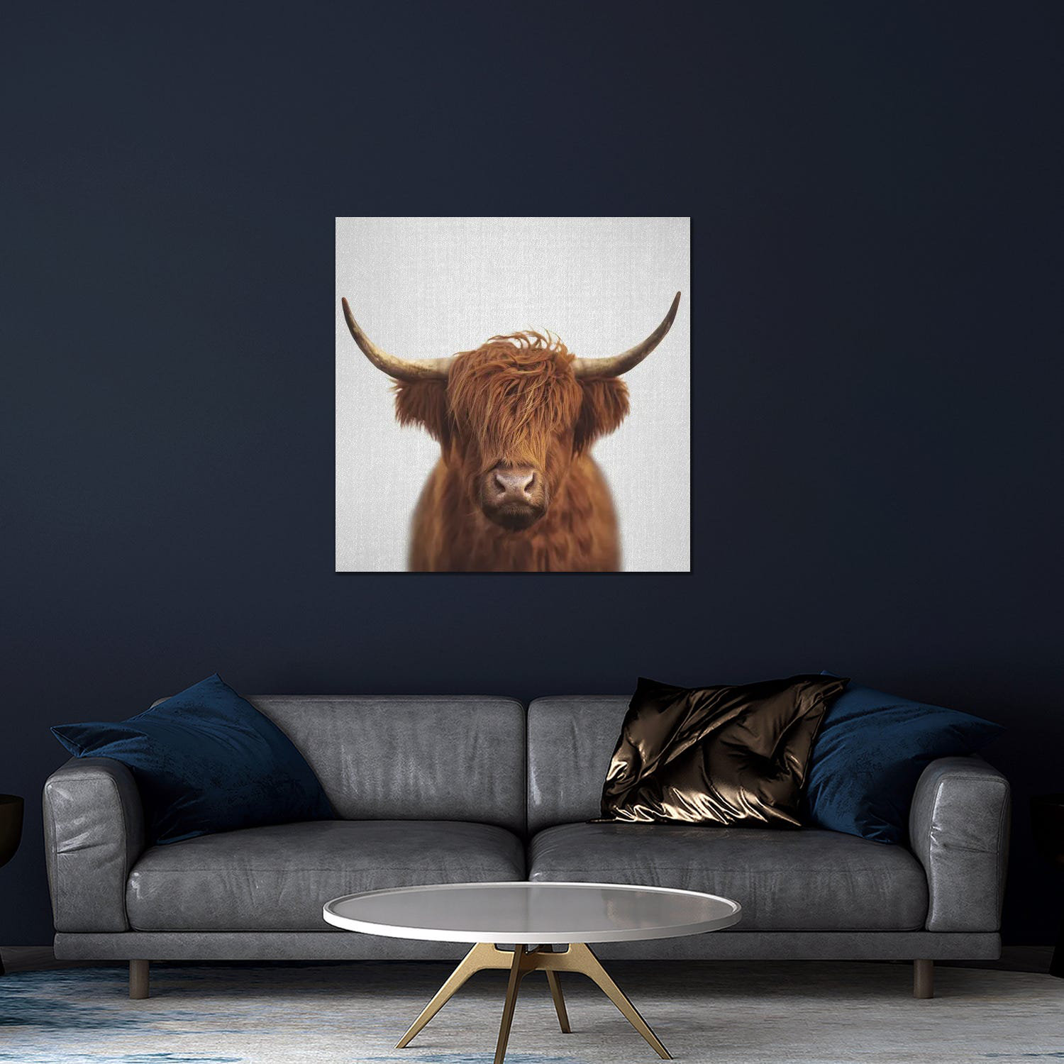 Union Rustic Highland Cow Print On Acrylic Glass | Wayfair