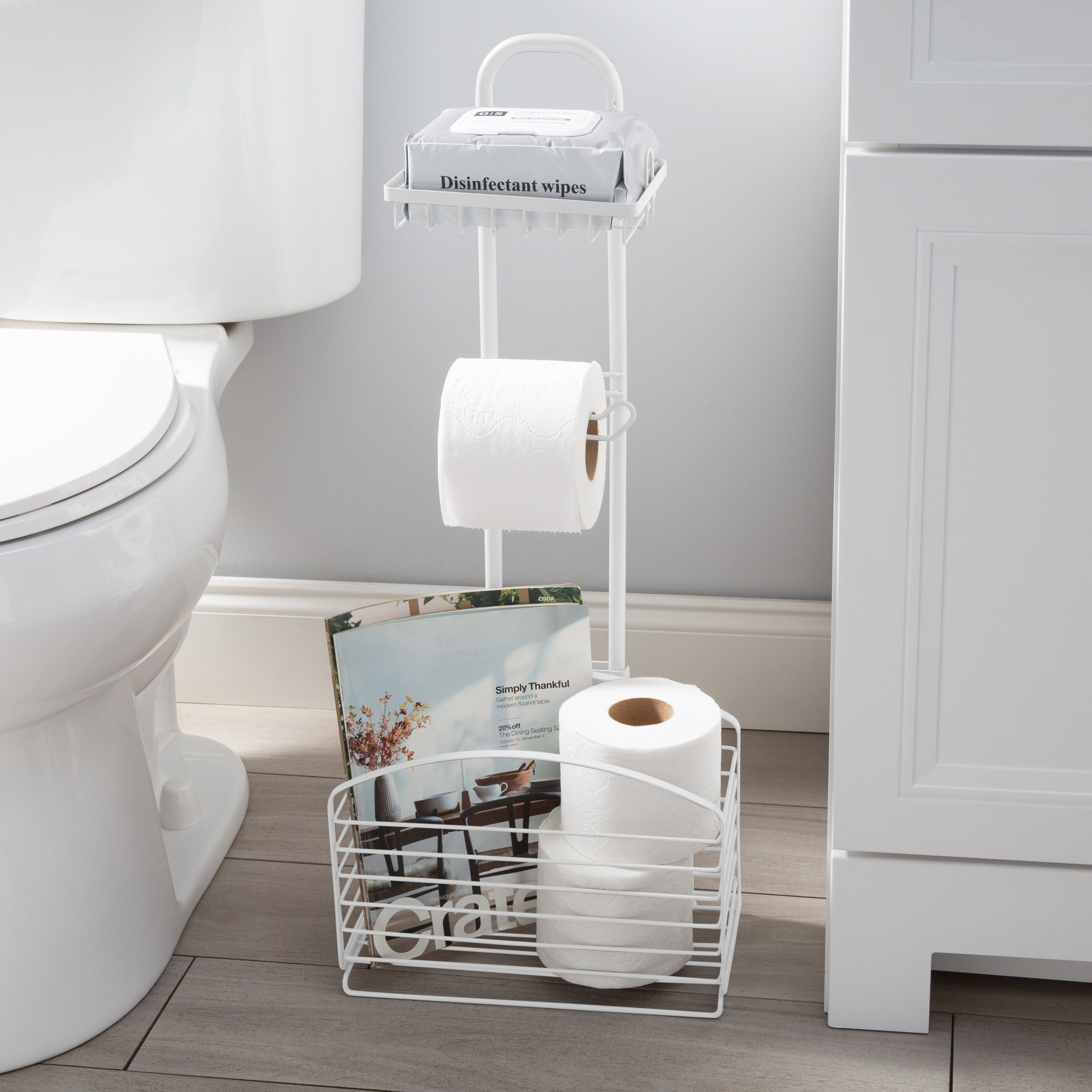Bath Bliss Bathroom Bath Bliss Ellipse Bathroom Storage Container ...
