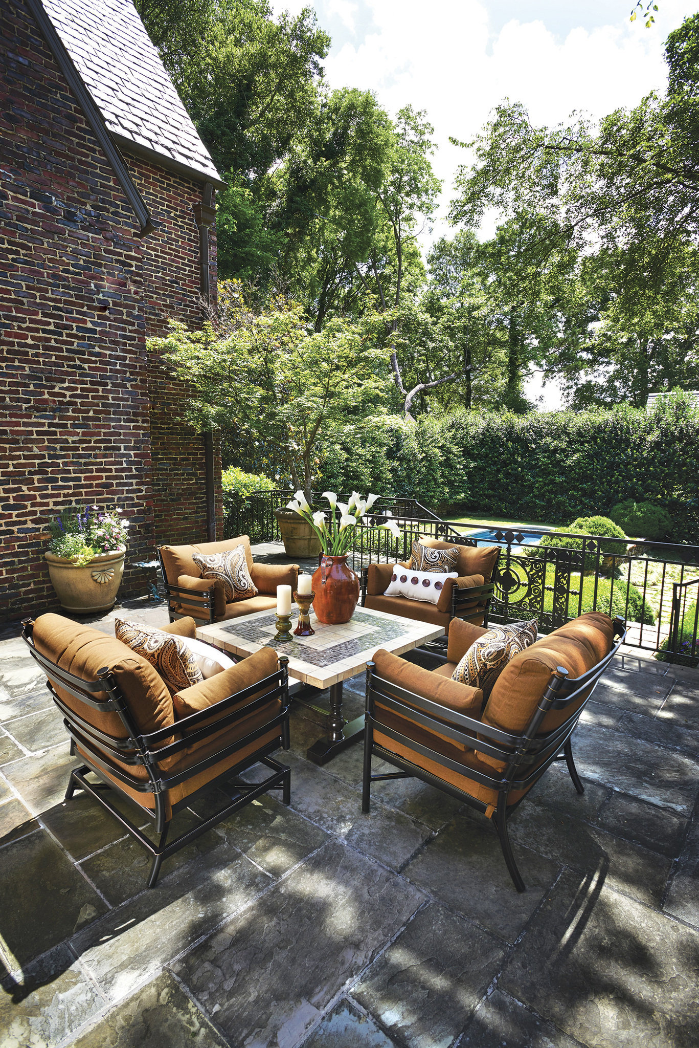 Inspired Visions Lancaster 5 Piece Sunbrella Multiple Chairs Seating ...