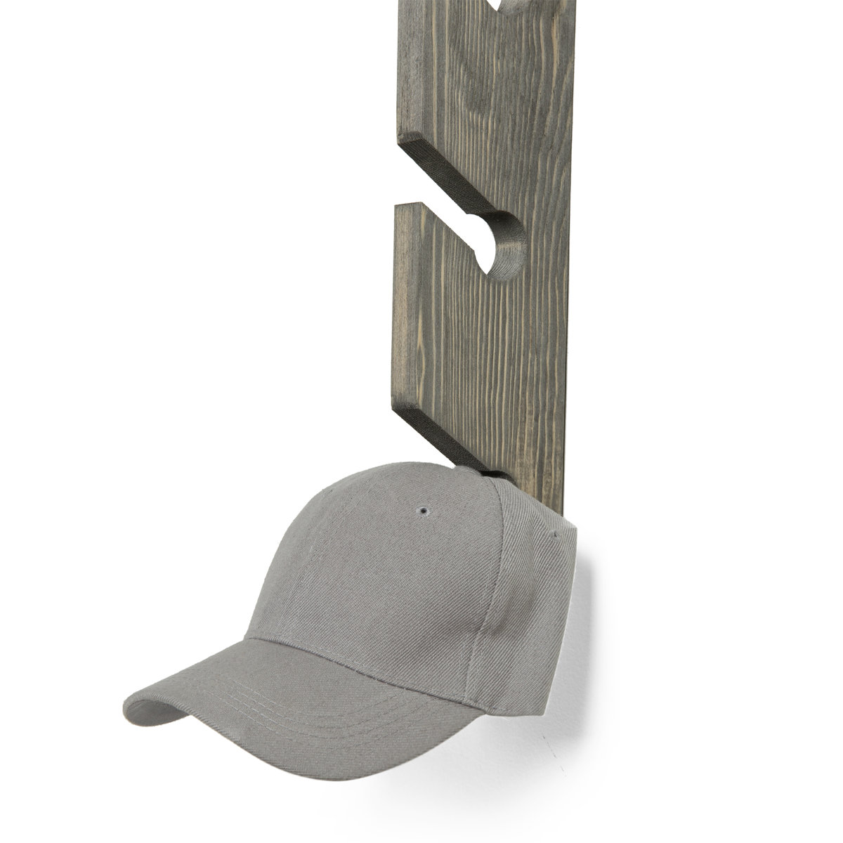 Gracie Oaks Mahoning Solid Wood 12 - Hook Wall Hat Rack Organizer ...