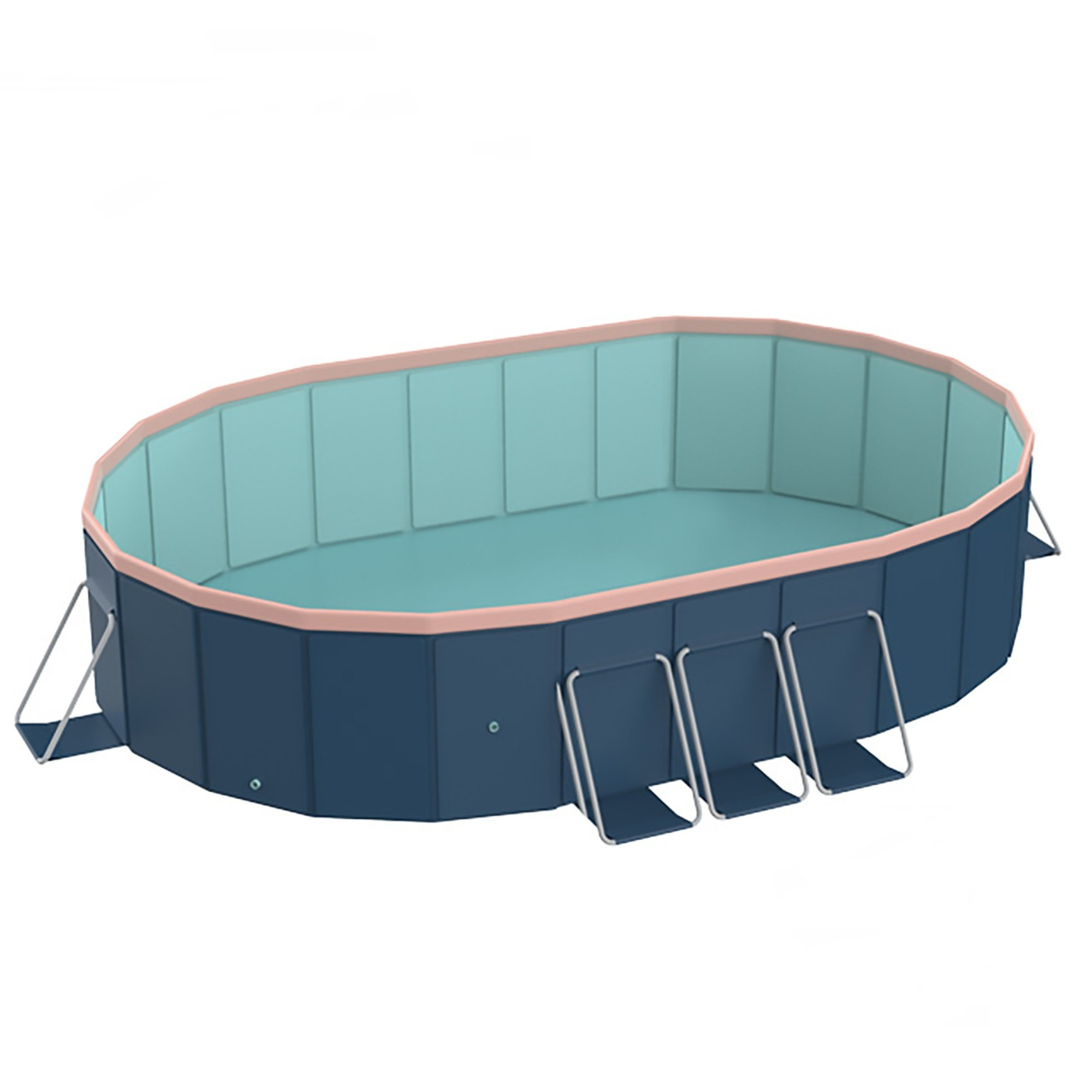 afoxsos Oval Inflatable Garden Pool – Free Standing Pvc, | Wayfair