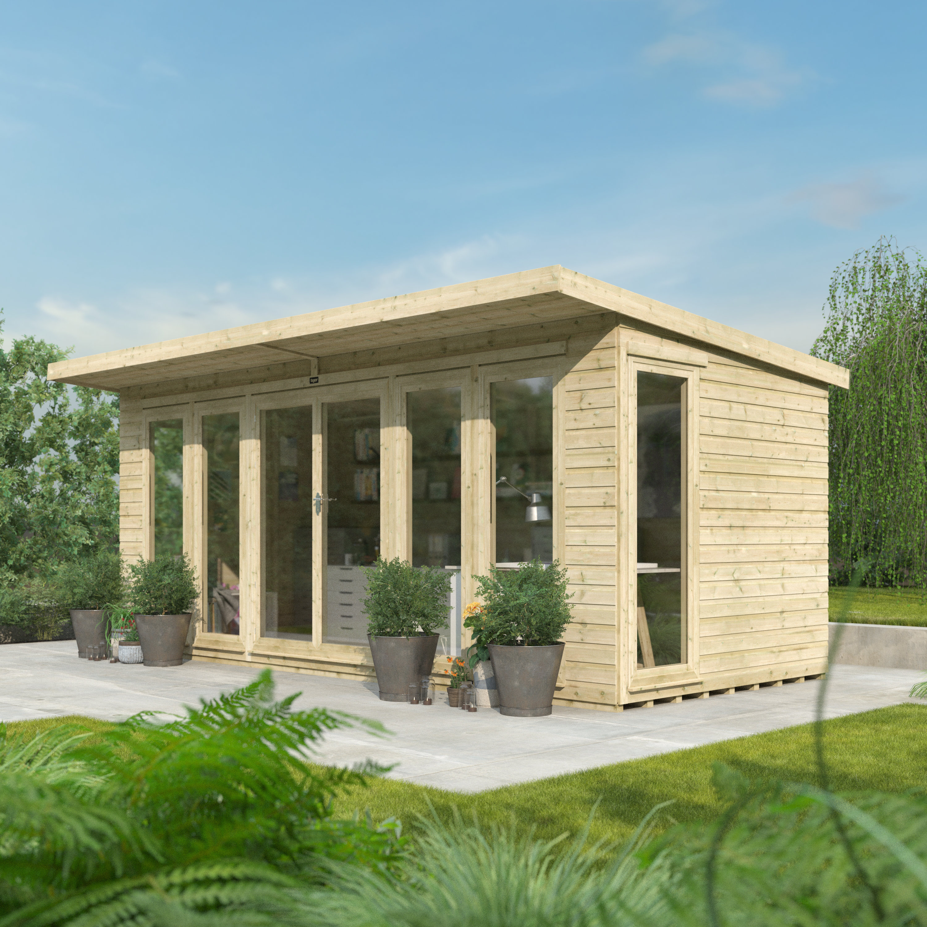 Tiger Sheds 8 x 17.5 Ft. Shiplap Summer House | Wayfair.co.uk