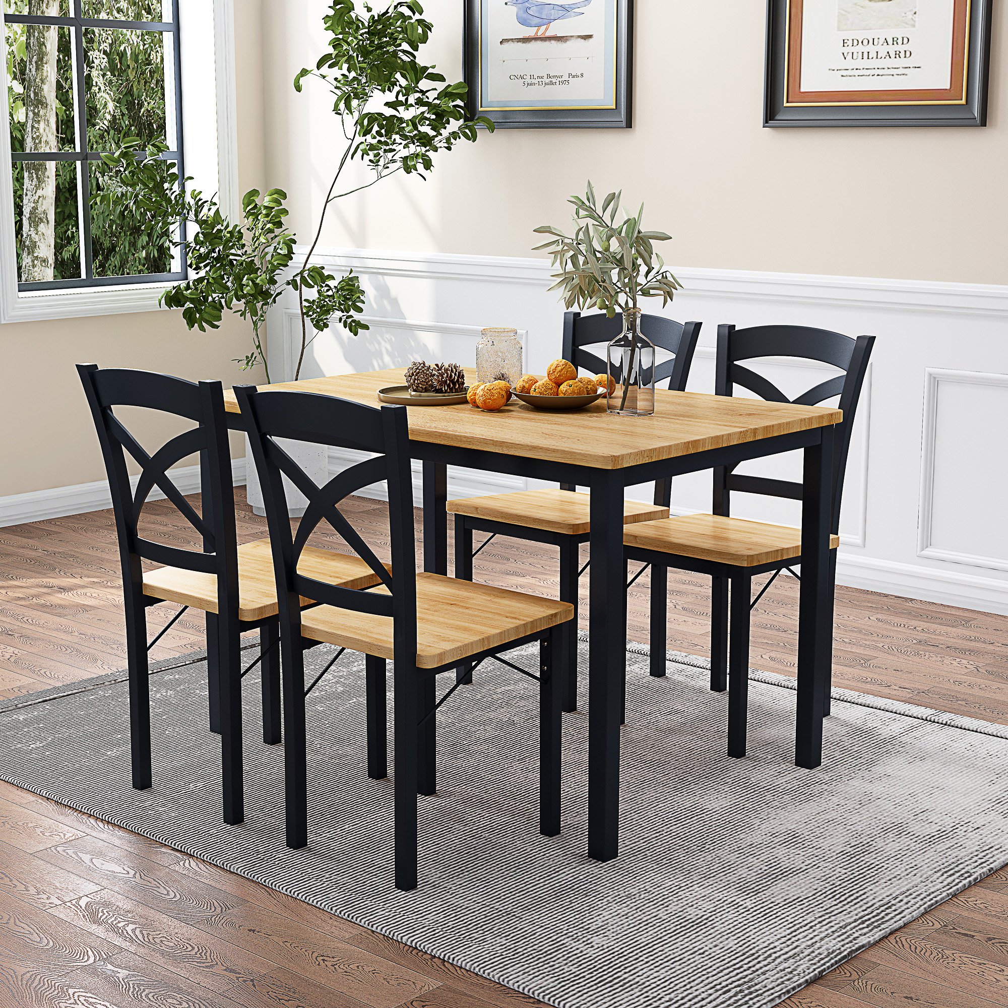 17 Stories 5 - Piece Dining Set | Wayfair