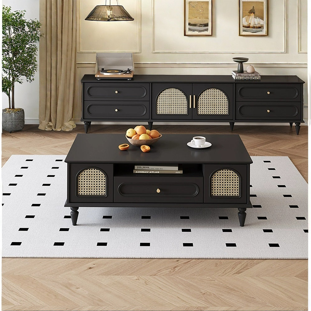 moonlight design Modern TV stand coffee table combination | Wayfair