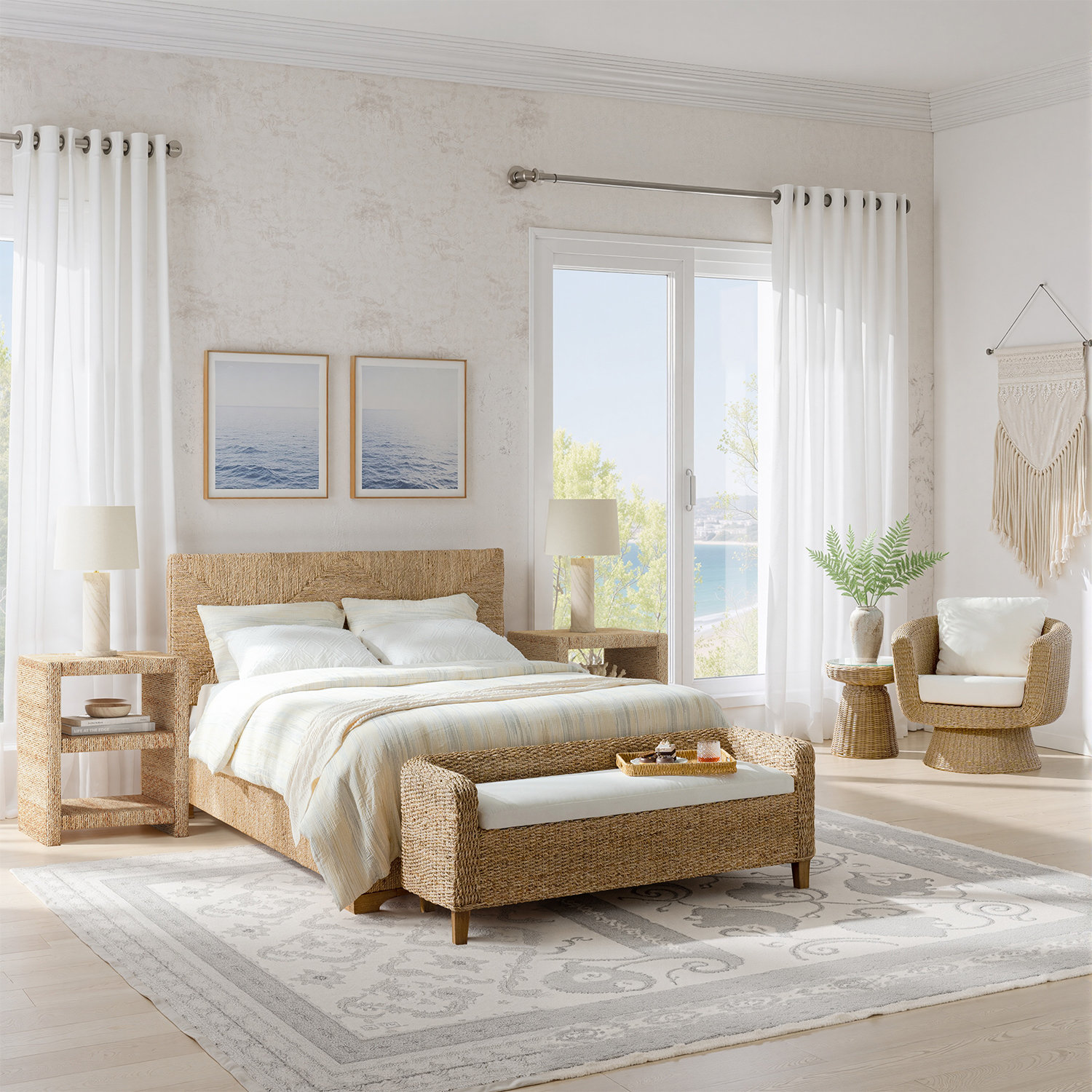 Bay Isle Home™ Anesty 6-Piece Wicker Bedroom Set & Reviews - Wayfair Canada