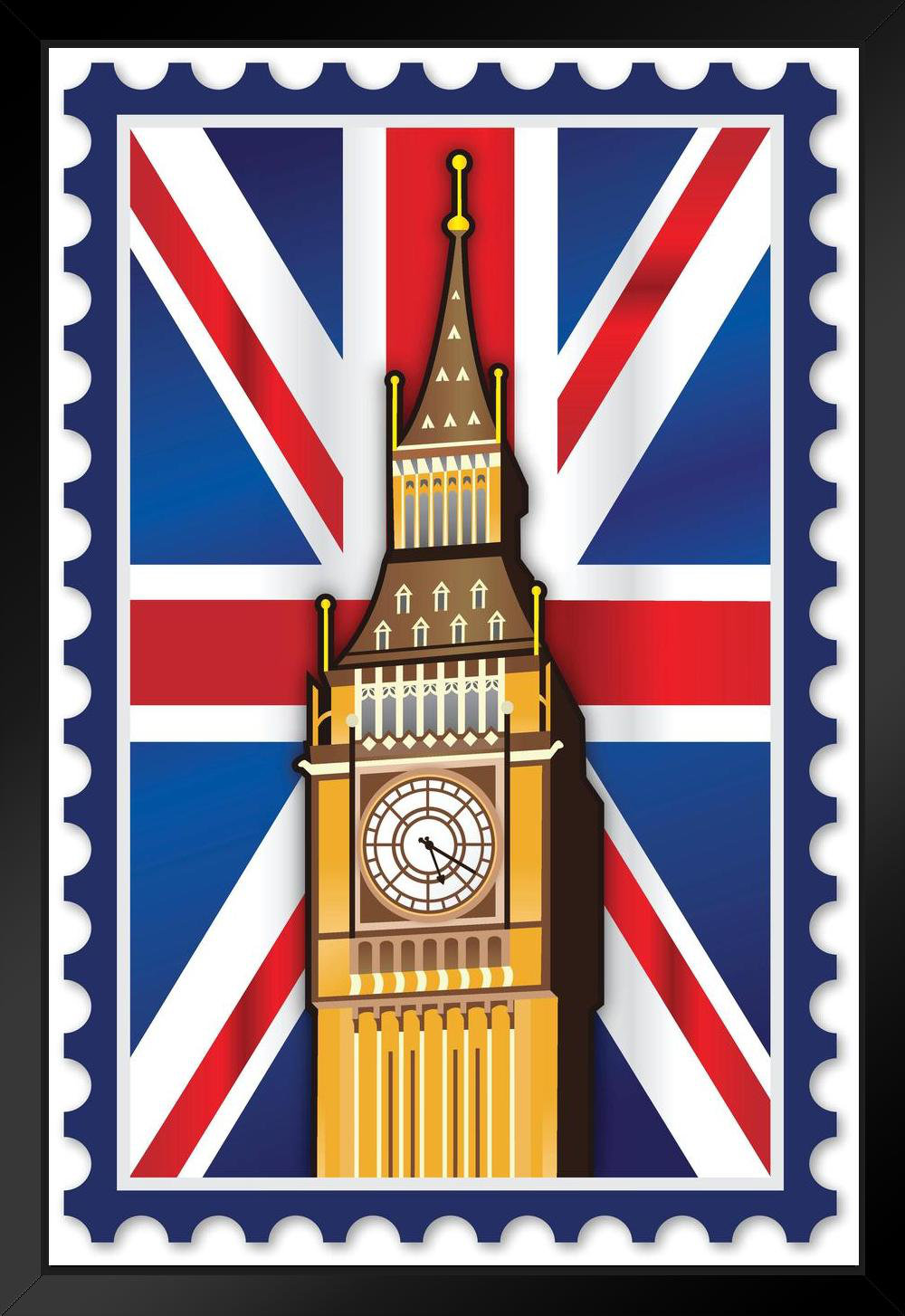 Red Barrel Studio® " London England Big Ben Union Jack British Flag ...
