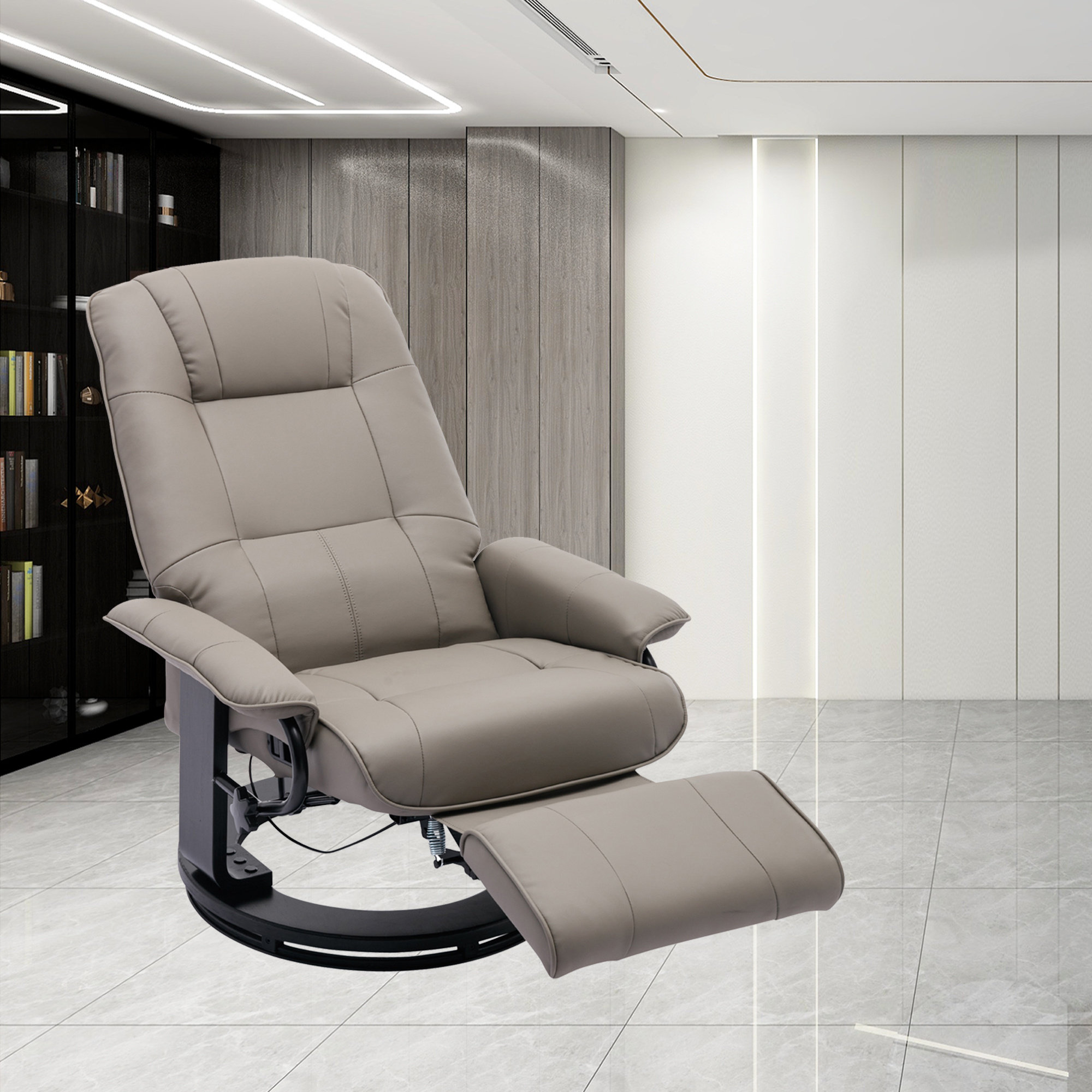 Latitude Run® Fauteuil inclinable manuel en similicuir, fauteuil ...