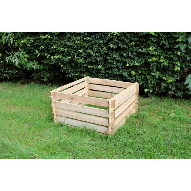 Dakota Fields Solid Wood Compost Bin | Wayfair.co.uk