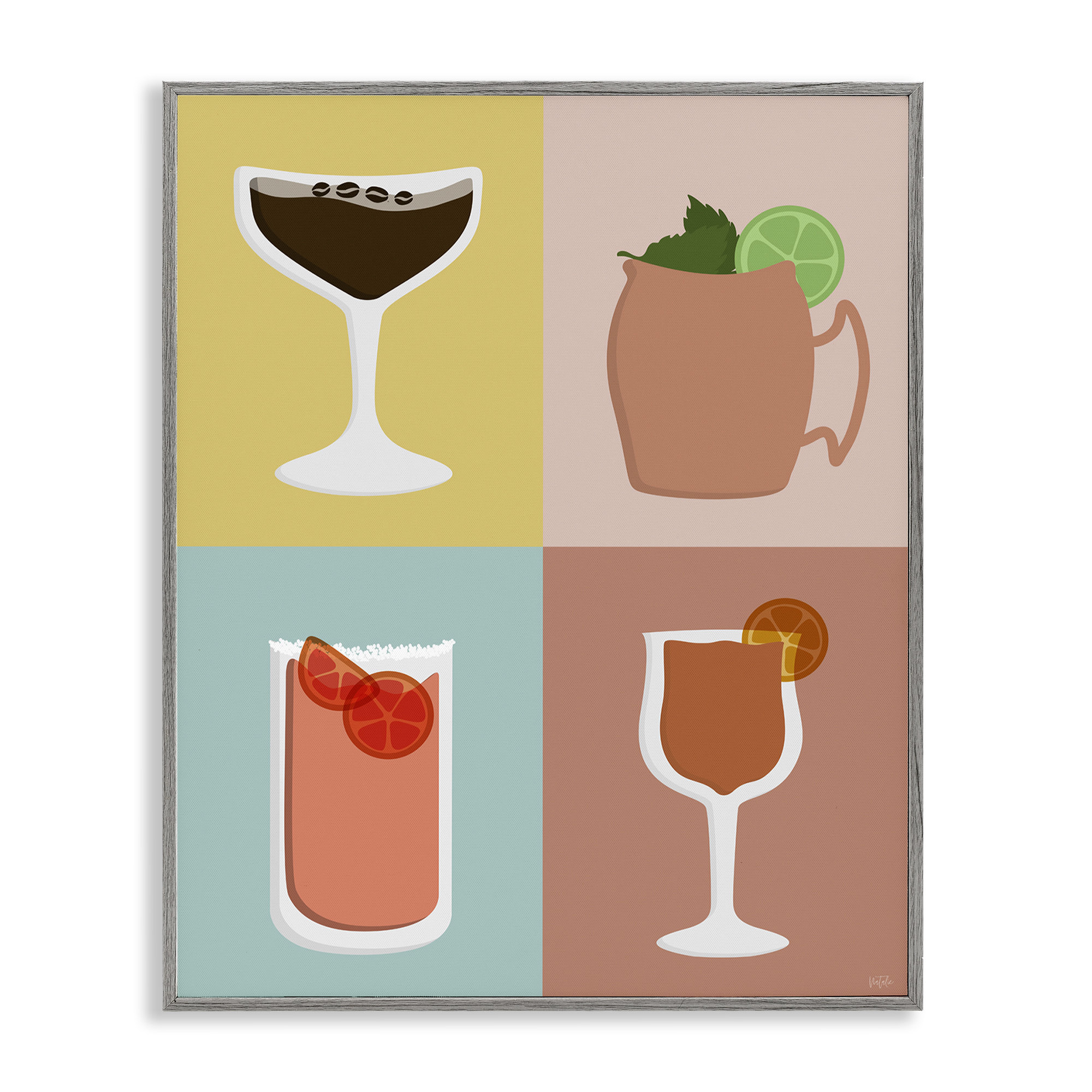 Ebern Designs Mixed Cocktail Drinks Giclee Art by Natalie Carpentieri ...