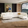 Everly Quinn Buckleton 9 - Piece Velvet Upholstered Sectional Sofa Bed ...