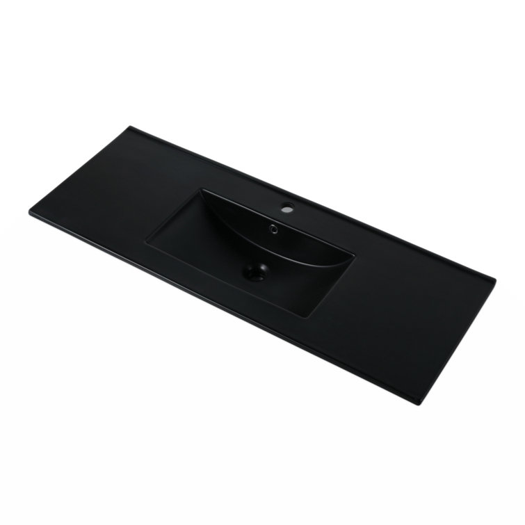 Wenty 18.3'' Ceramic Rectangular Bathroom Sink | Wayfair