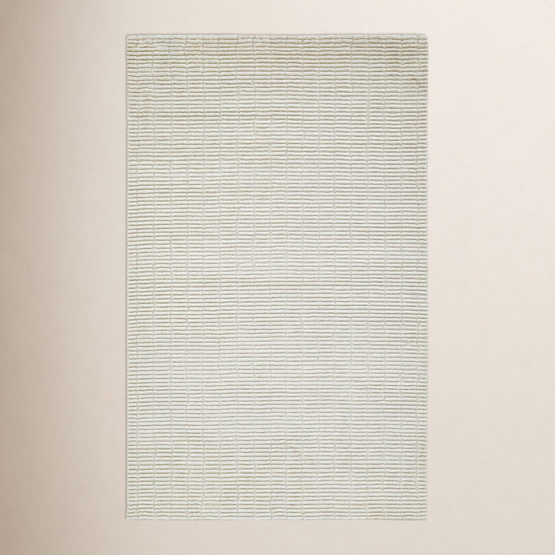 Debra Handmade Tufted Wool Area Rug in Ivory & Reviews | Joss & Main