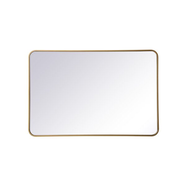 RE/FINE™ Sabine Metal Rounded Rectangle Wall Mirror & Reviews | Wayfair