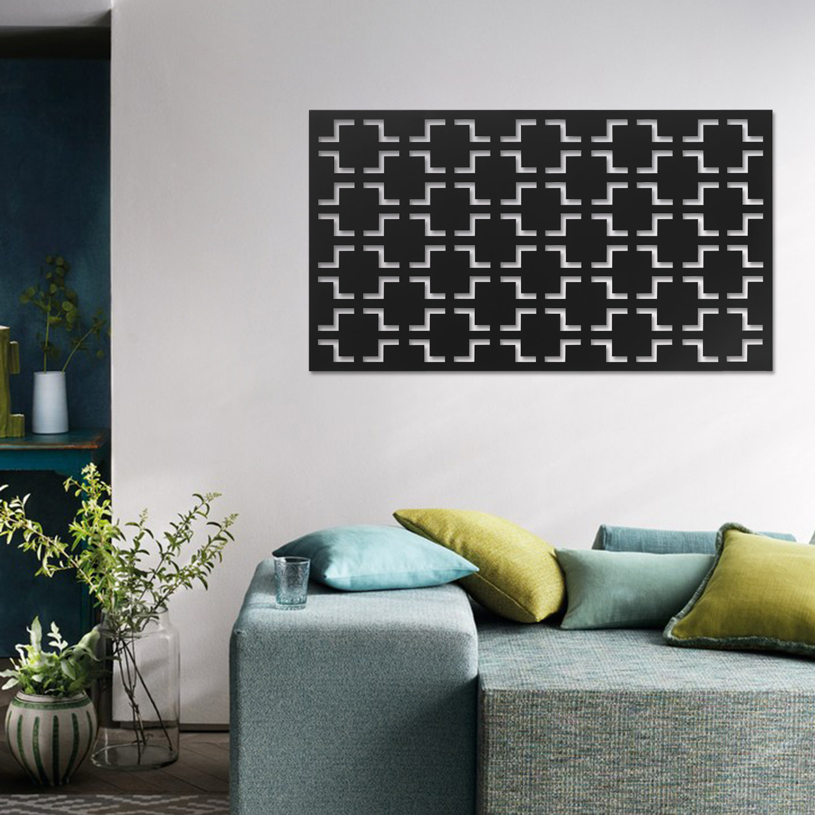 Ebern Designs 46.06'' W x 23.6'' H Single Privacy Screen Panel ...