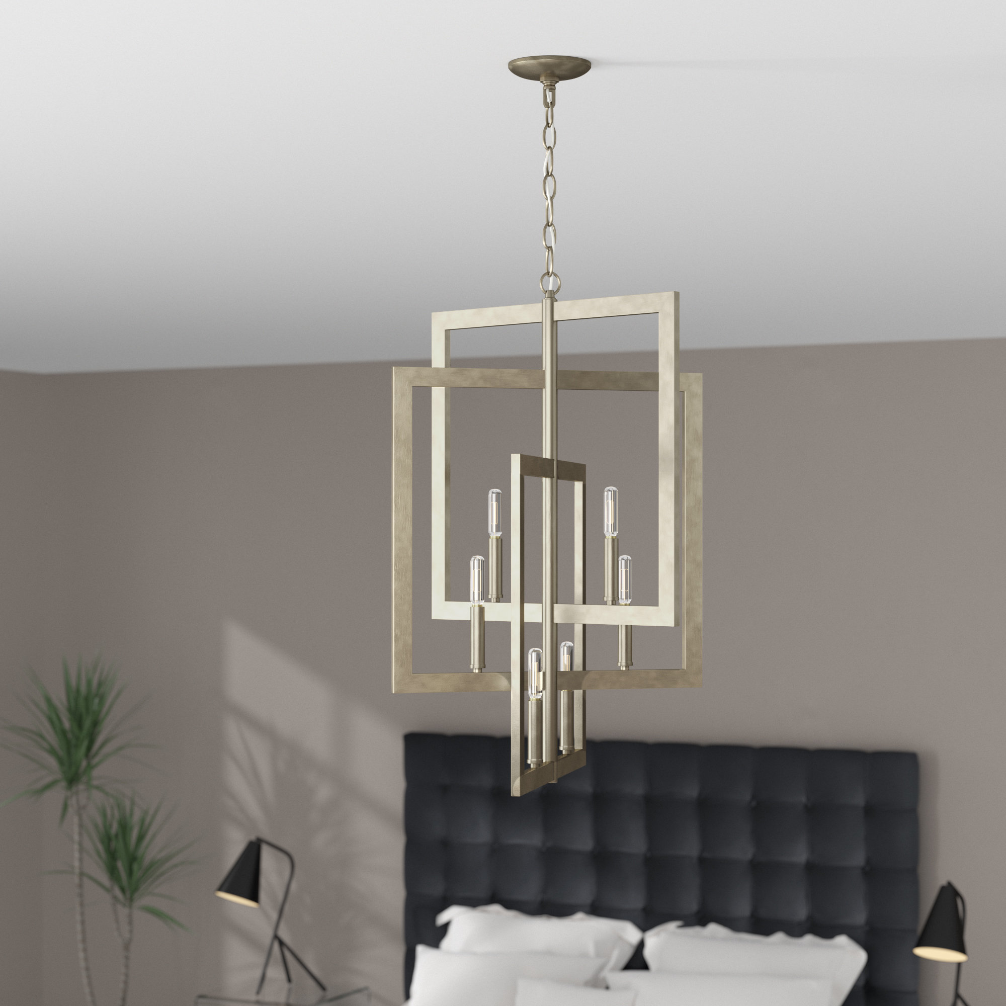 Ivy Bronx Cotten 6 - Light Unique / Statement Geometric Chandelier ...