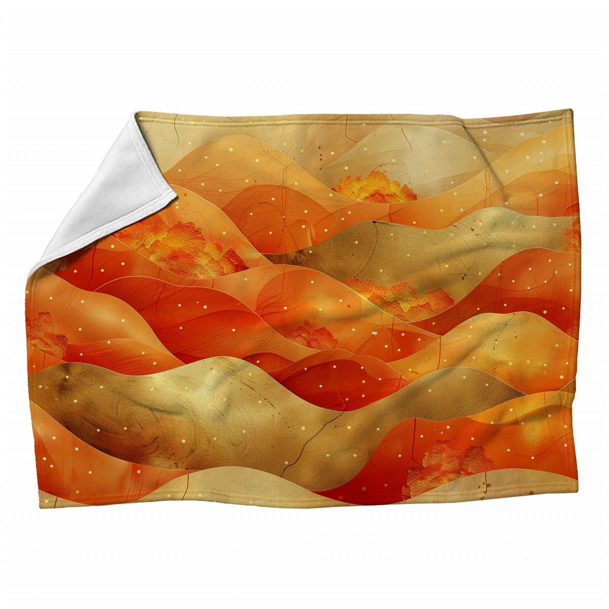VisionDecor Wavy Pattern Fleece Throw Blanket - Visual Art Throws for ...
